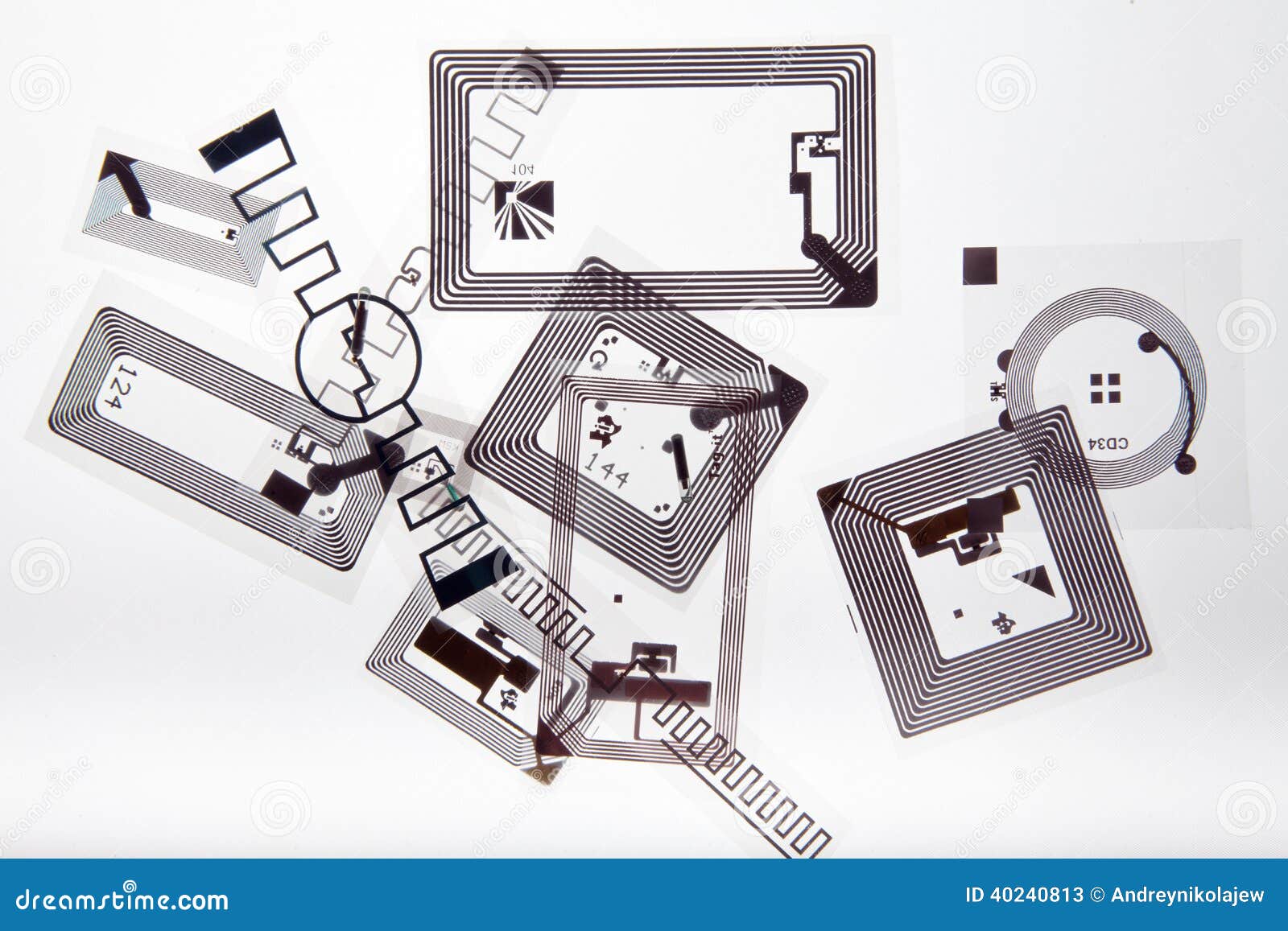 RFID tags stock image. Image of code, identify, innovation - 40240813