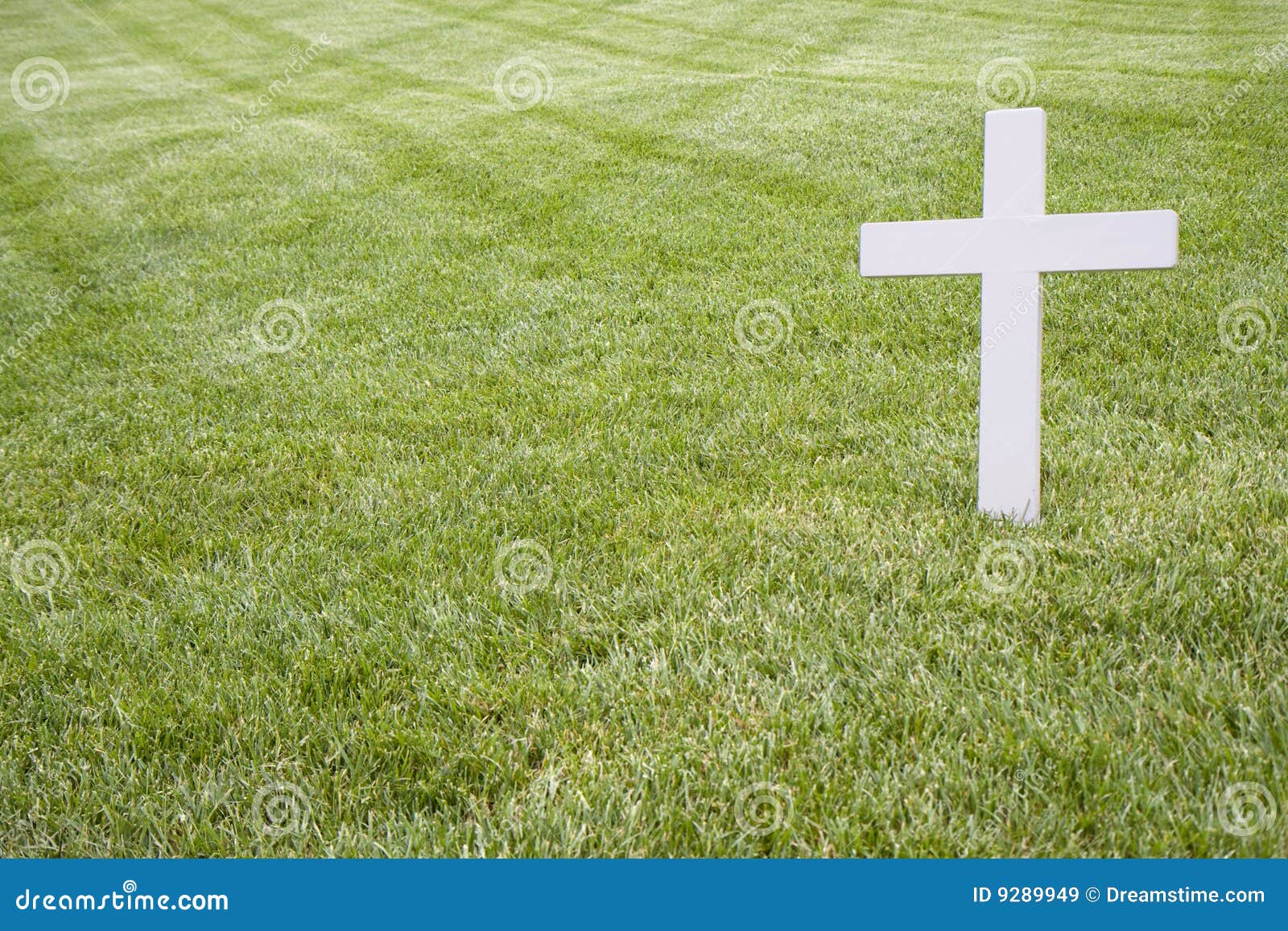 RFK s White Cross in Grass stock image. Image of arlington - 9289949