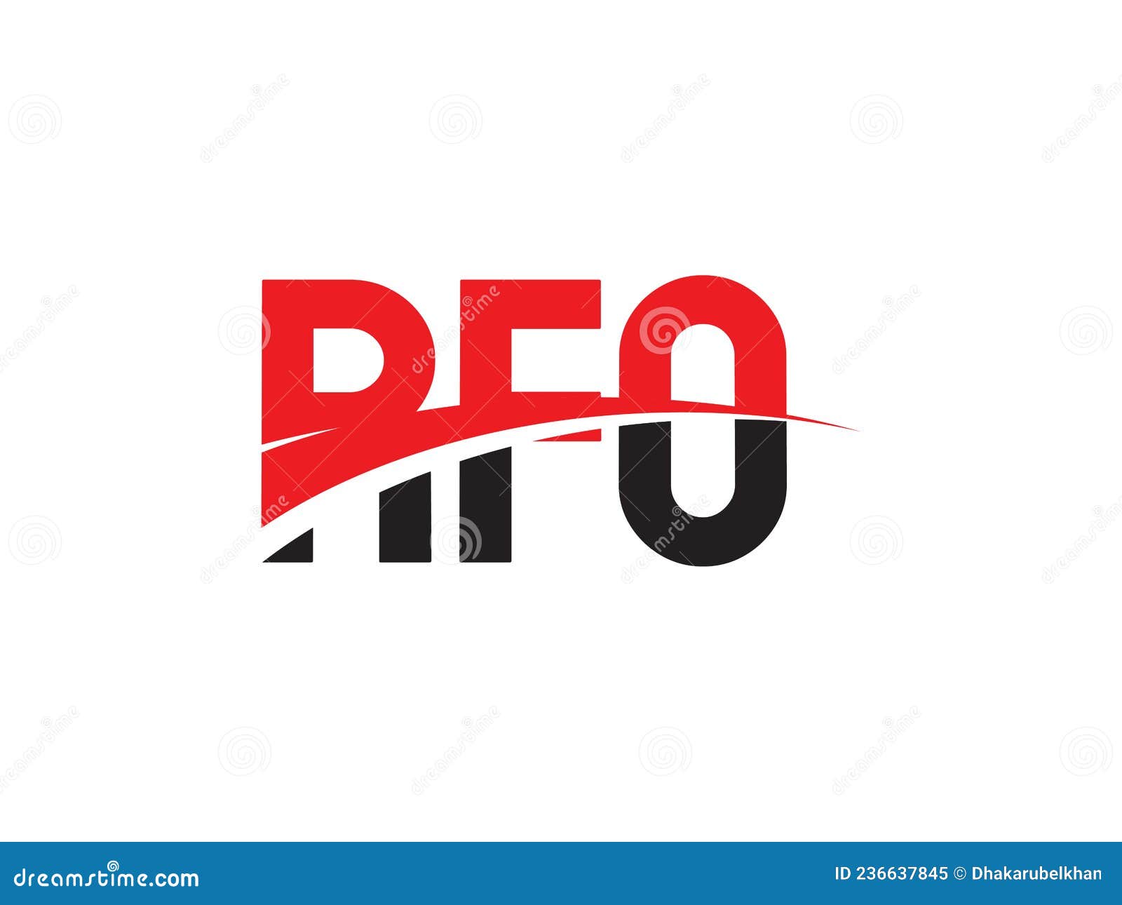 RFO Letter Initial Logo Design Vector Illustration Stock Vector ...