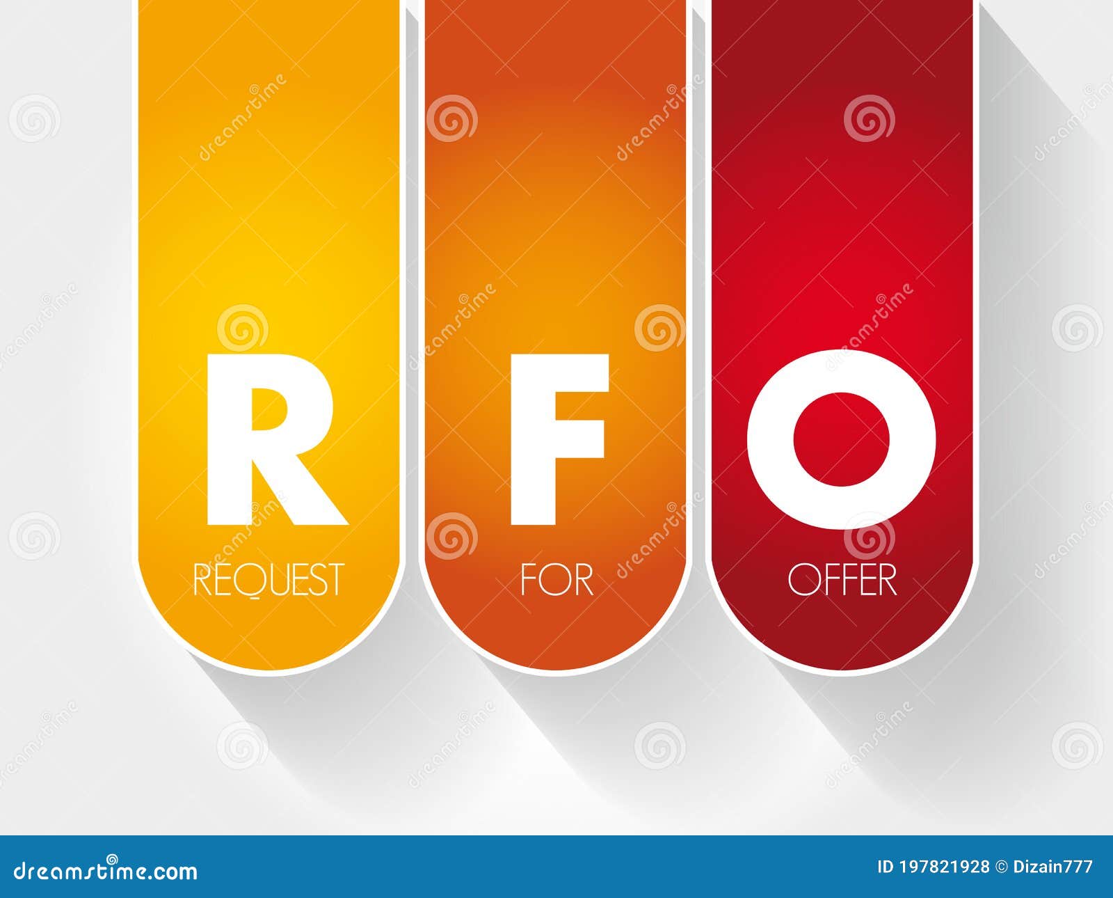 RFO - Request for Offer Acronym Stock Illustration - Illustration of ...