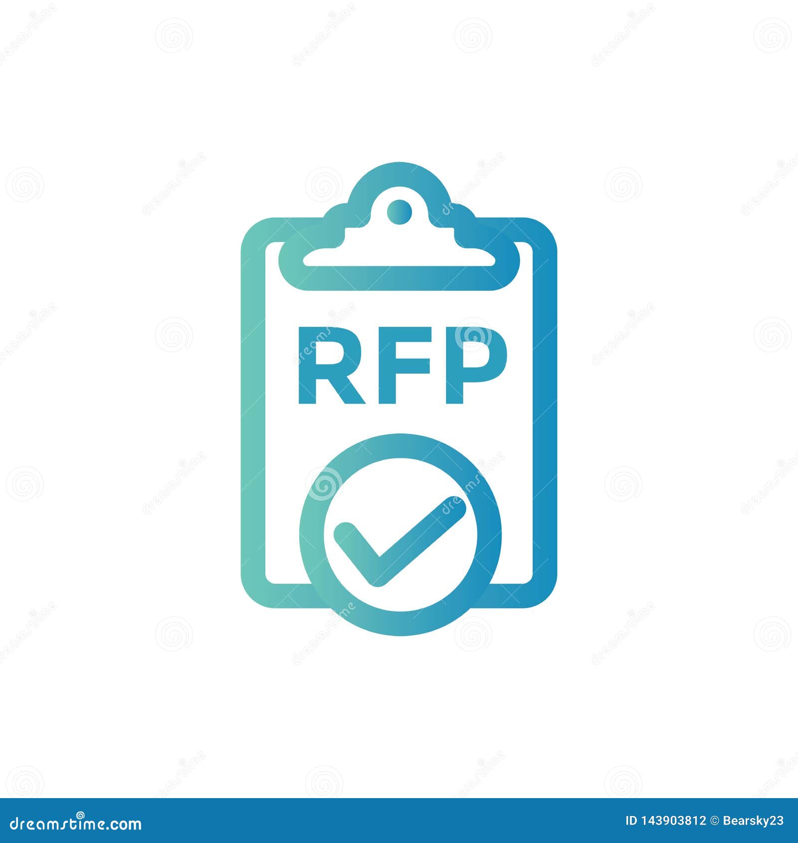 RFP Icon - Request for Proposal Concept or Idea Stock Vector ...