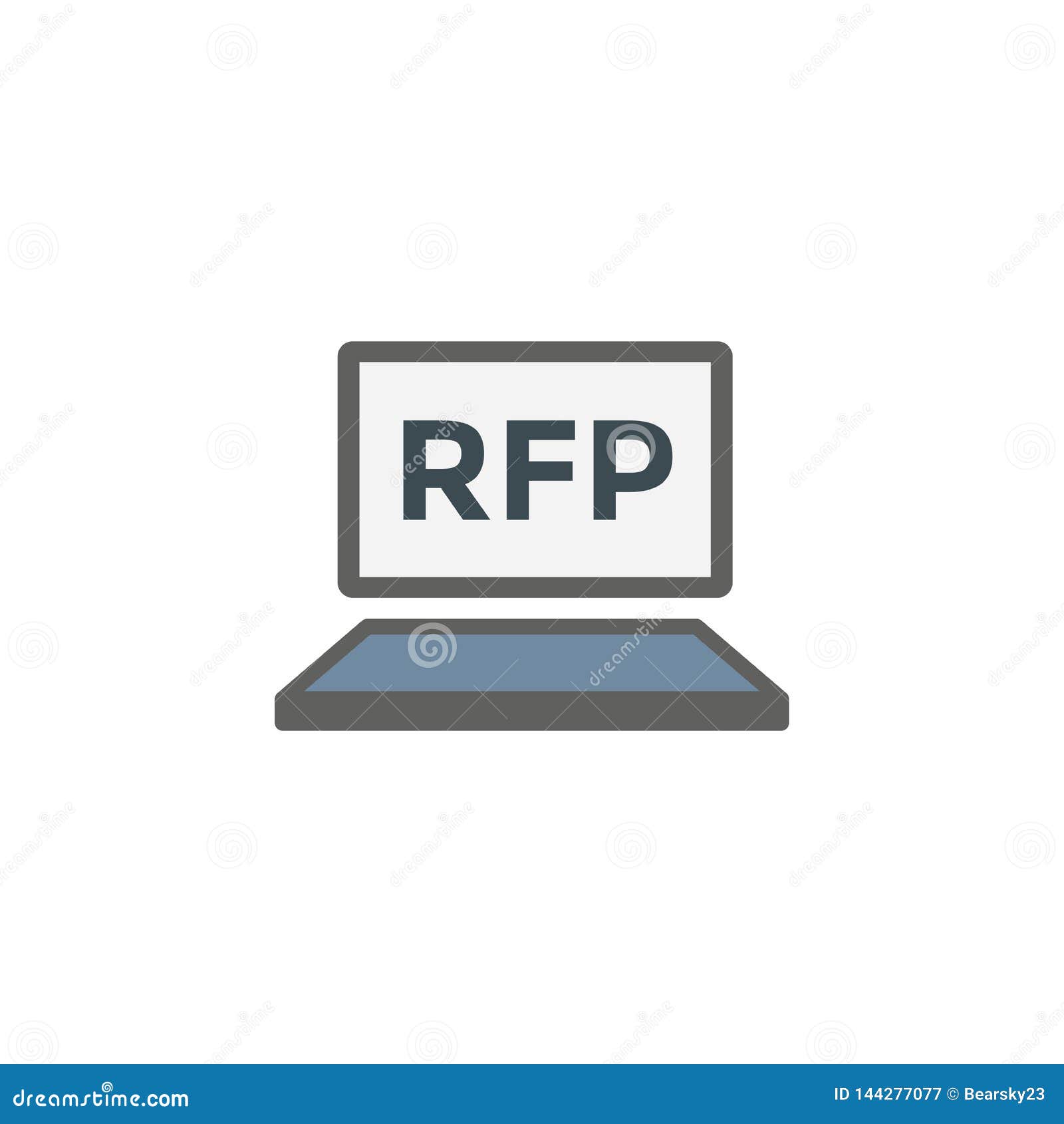 RFP Icon - Request for Proposal Concept or Idea Stock Vector ...