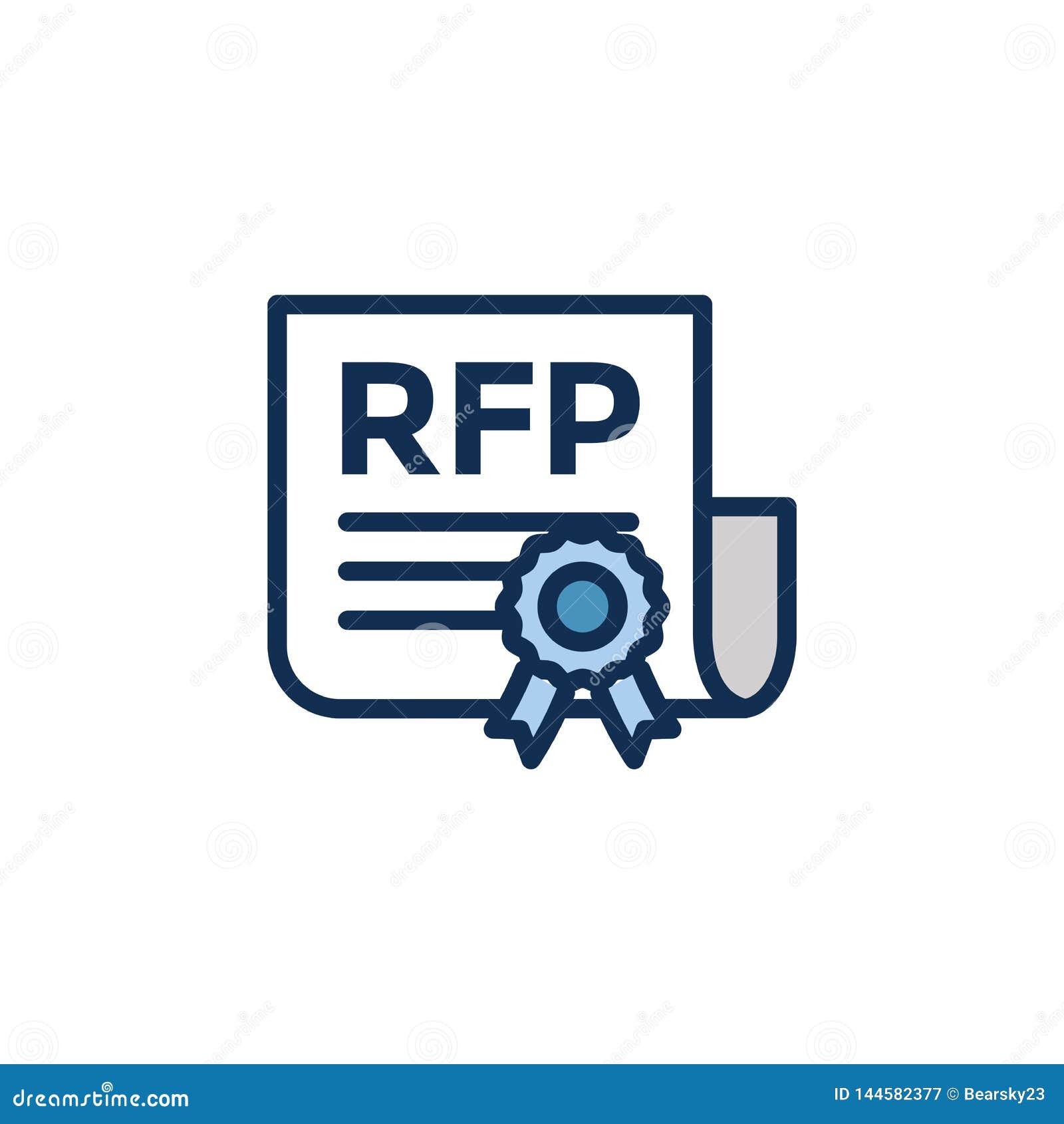 RFP Icon - Request for Proposal Concept or Idea Stock Vector ...