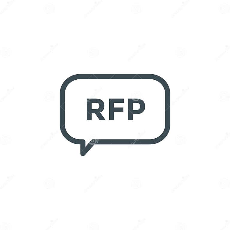 RFP Icon - Request for Proposal Concept or Idea Stock Vector ...