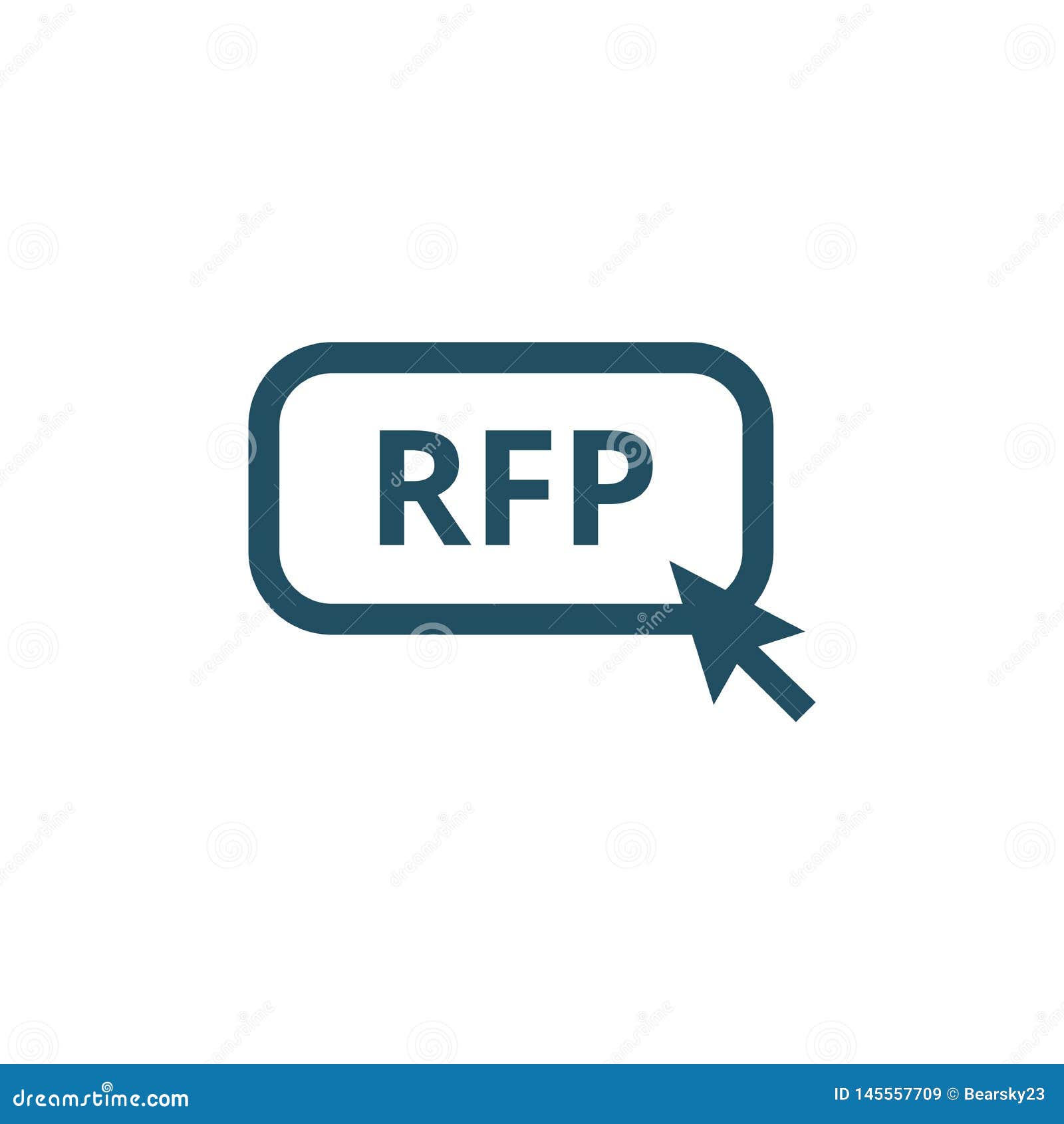 RFP Icon - Request for Proposal Concept or Idea Stock Vector ...