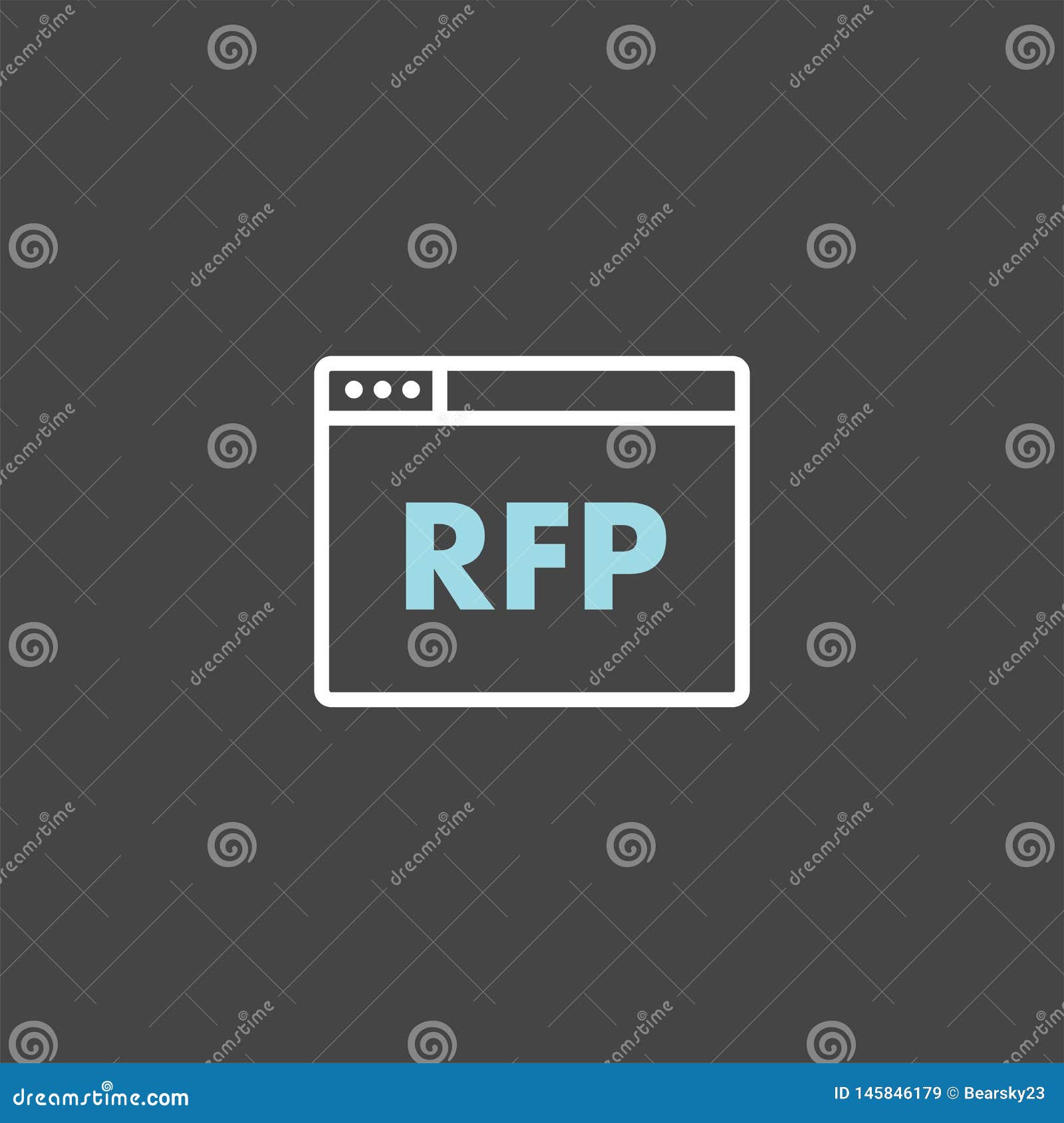 RFP Icon - Request For Proposal Concept Or Idea Cartoon Vector ...