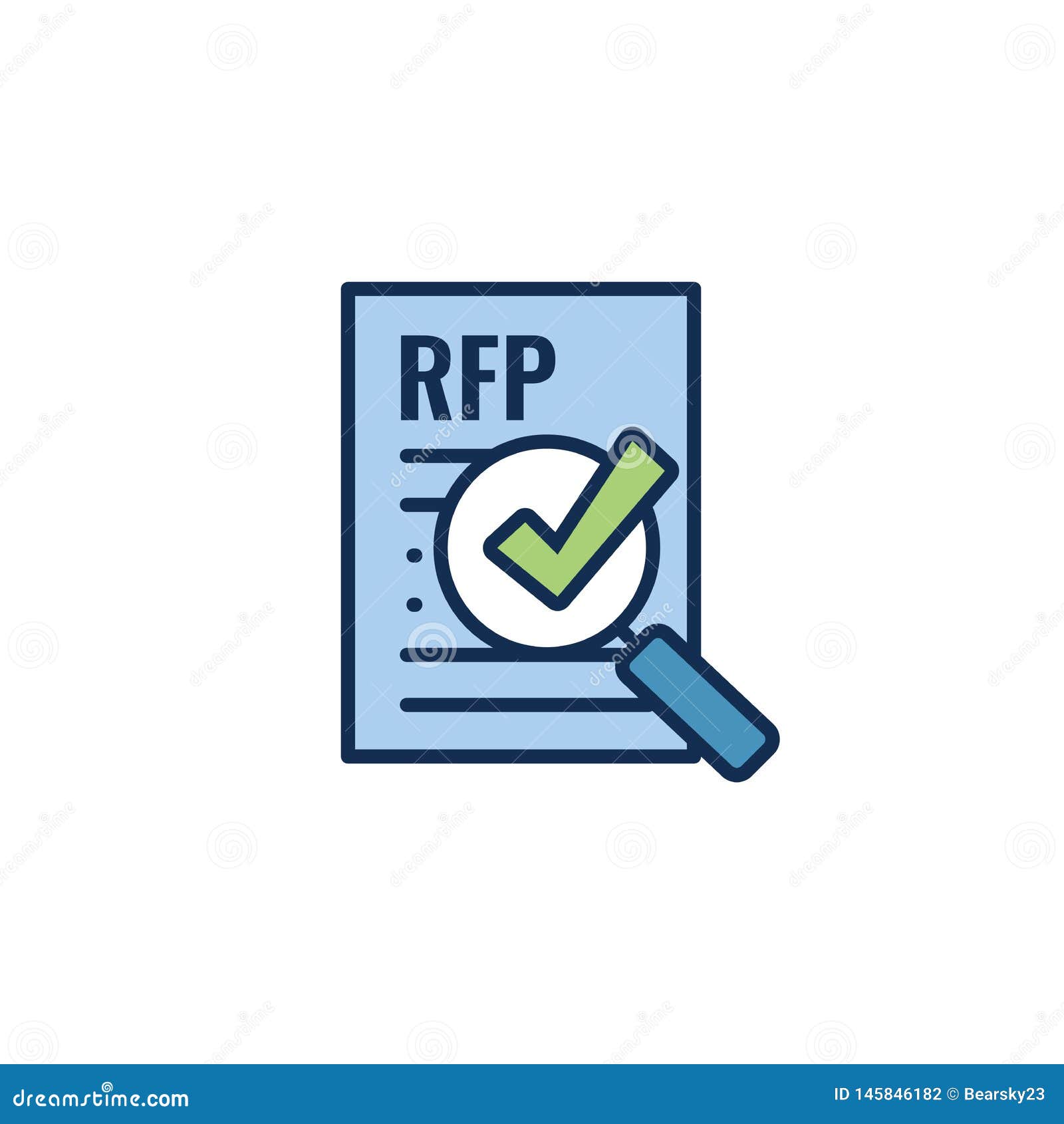RFP Icon - Request for Proposal Concept or Idea Stock Vector ...