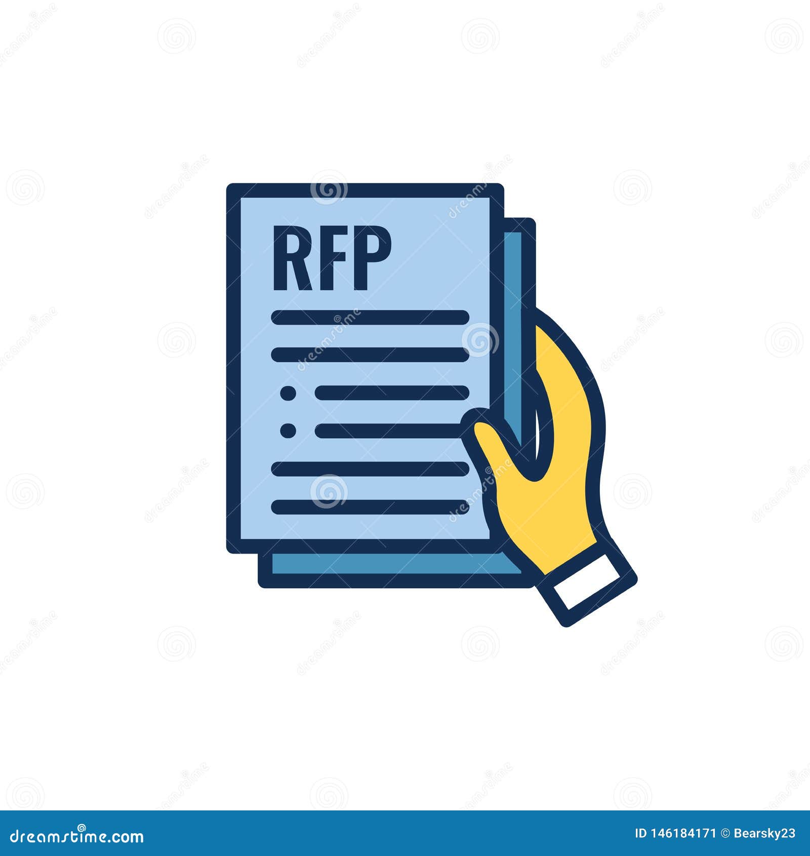 RFP Icon - Request for Proposal Concept or Idea Stock Vector ...