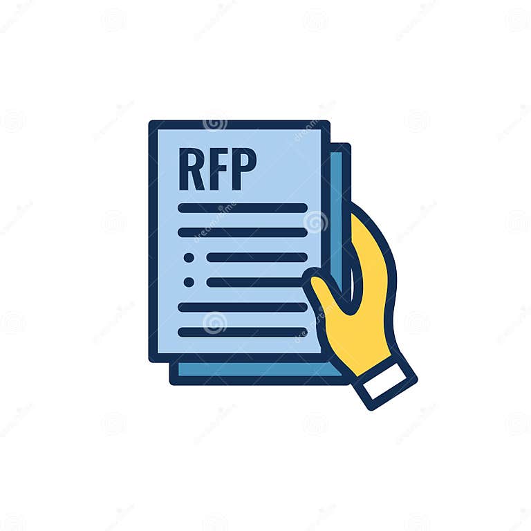 RFP Icon - Request for Proposal Concept or Idea Stock Vector ...