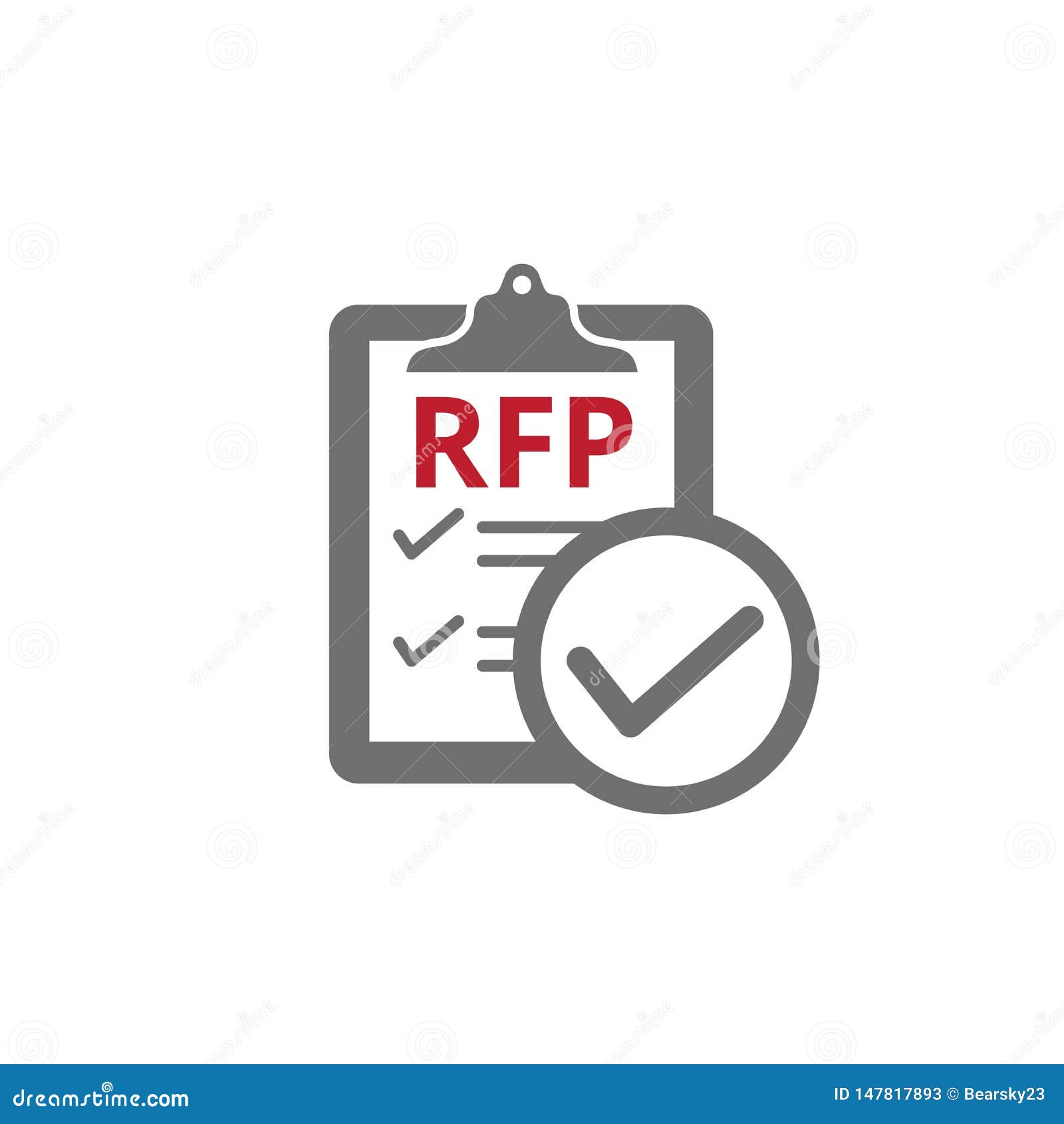 RFP Icon - Request for Proposal Concept or Idea Stock Vector ...