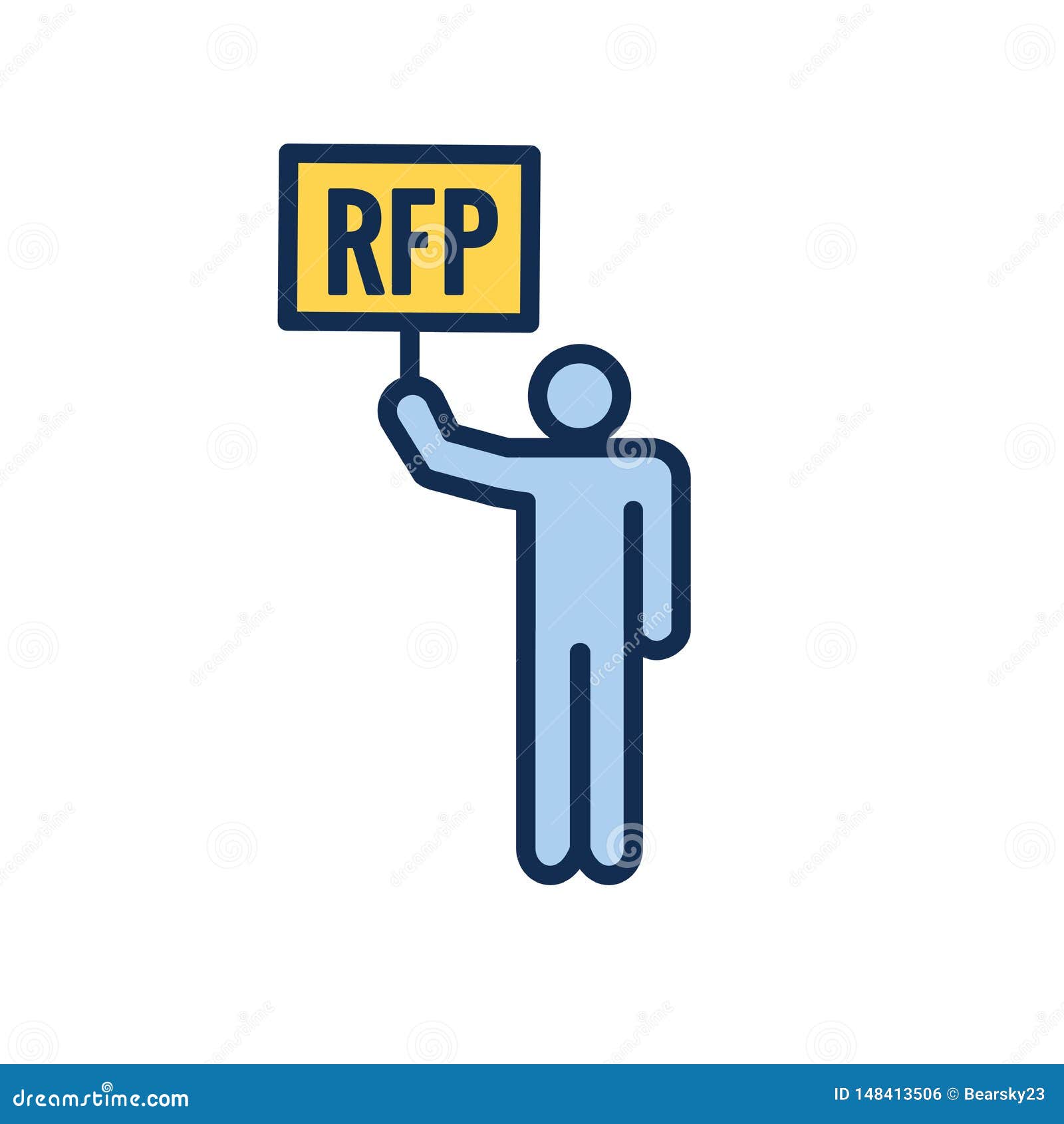 RFP Icon - Request for Proposal Concept or Idea Stock Vector ...