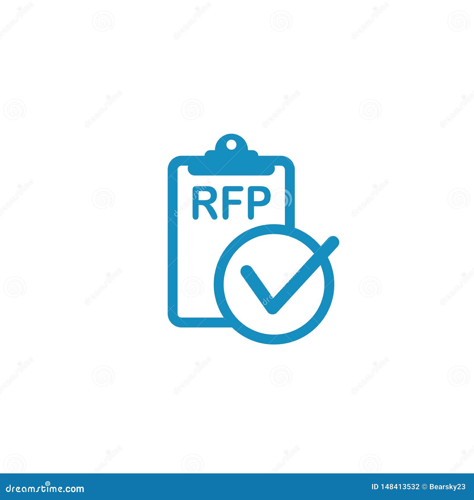 RFP Icon - Request for Proposal Concept or Idea Stock Vector ...