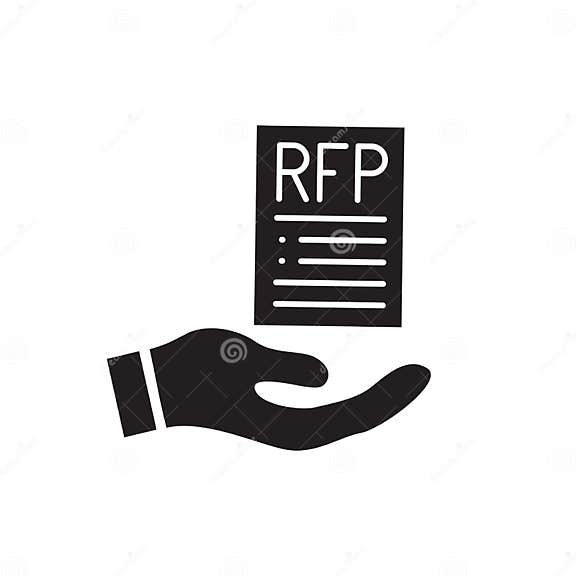 RFP Icon - Request for Proposal Concept or Idea Stock Vector ...