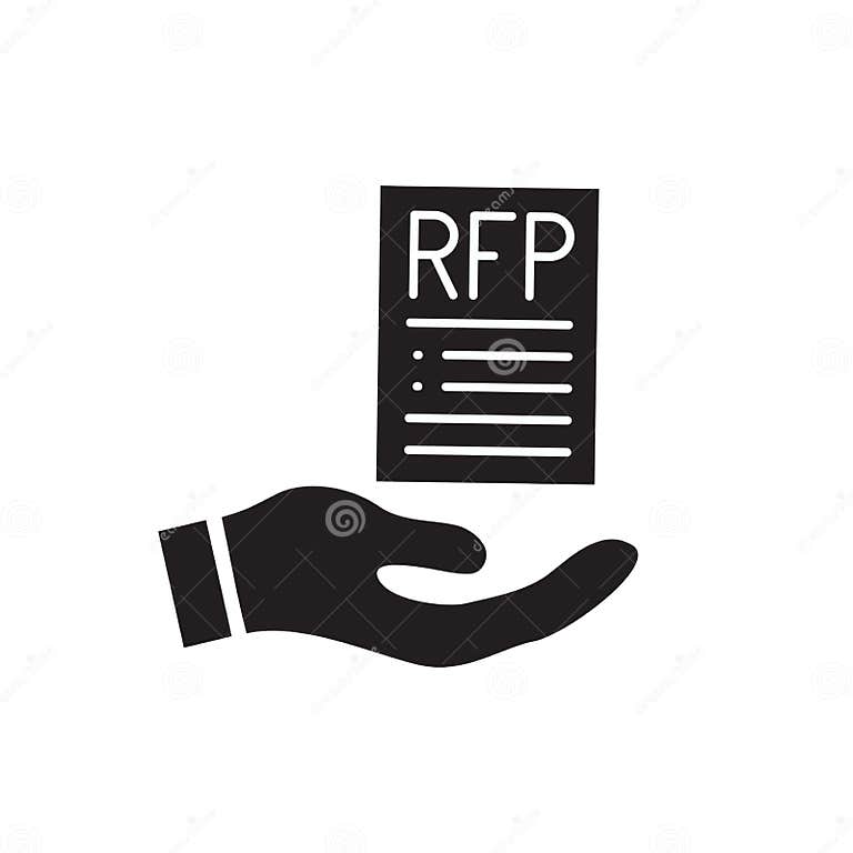 RFP Icon - Request for Proposal Concept or Idea Stock Vector ...