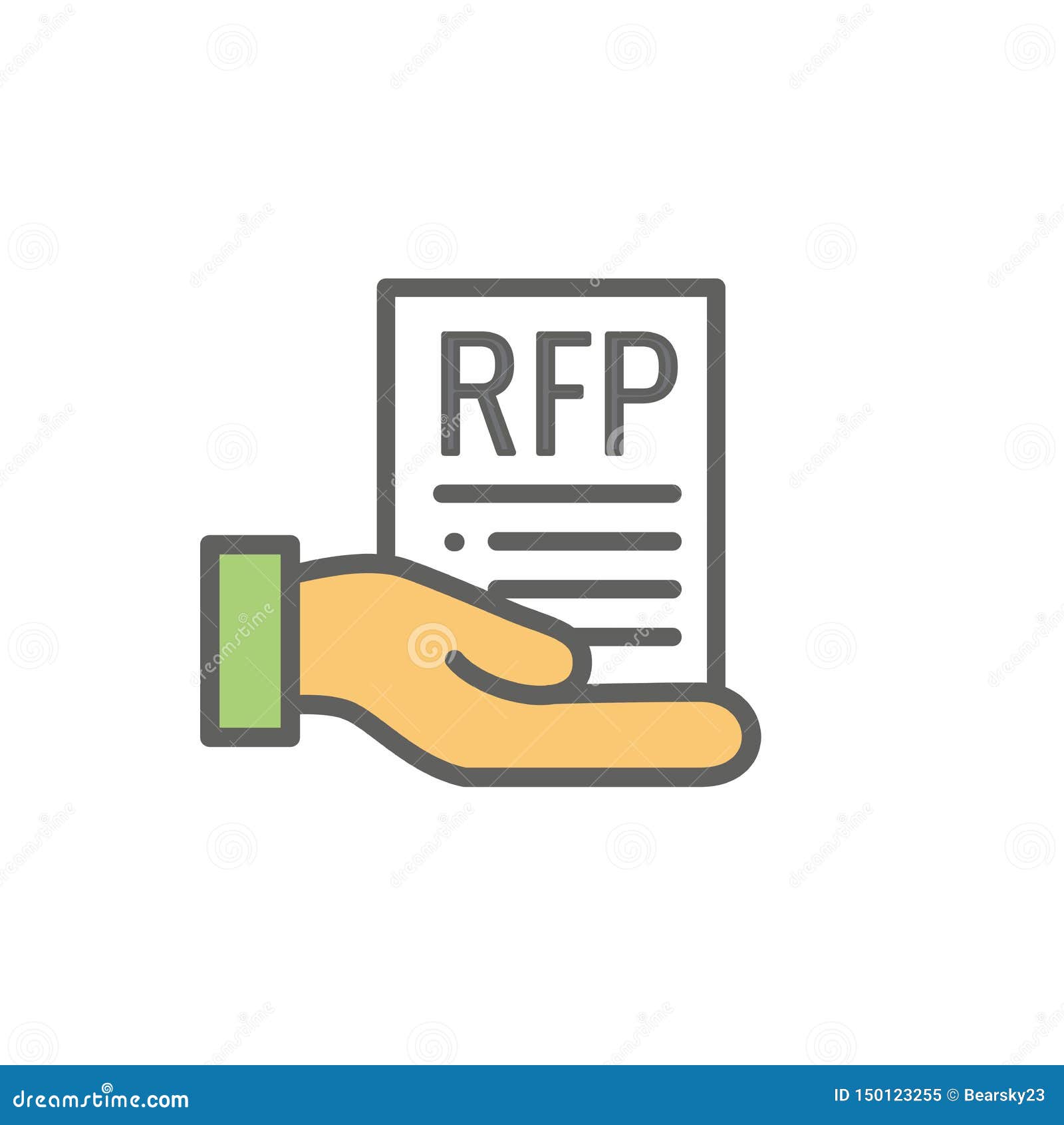 RFP Icon - Request for Proposal Concept or Idea Stock Vector ...