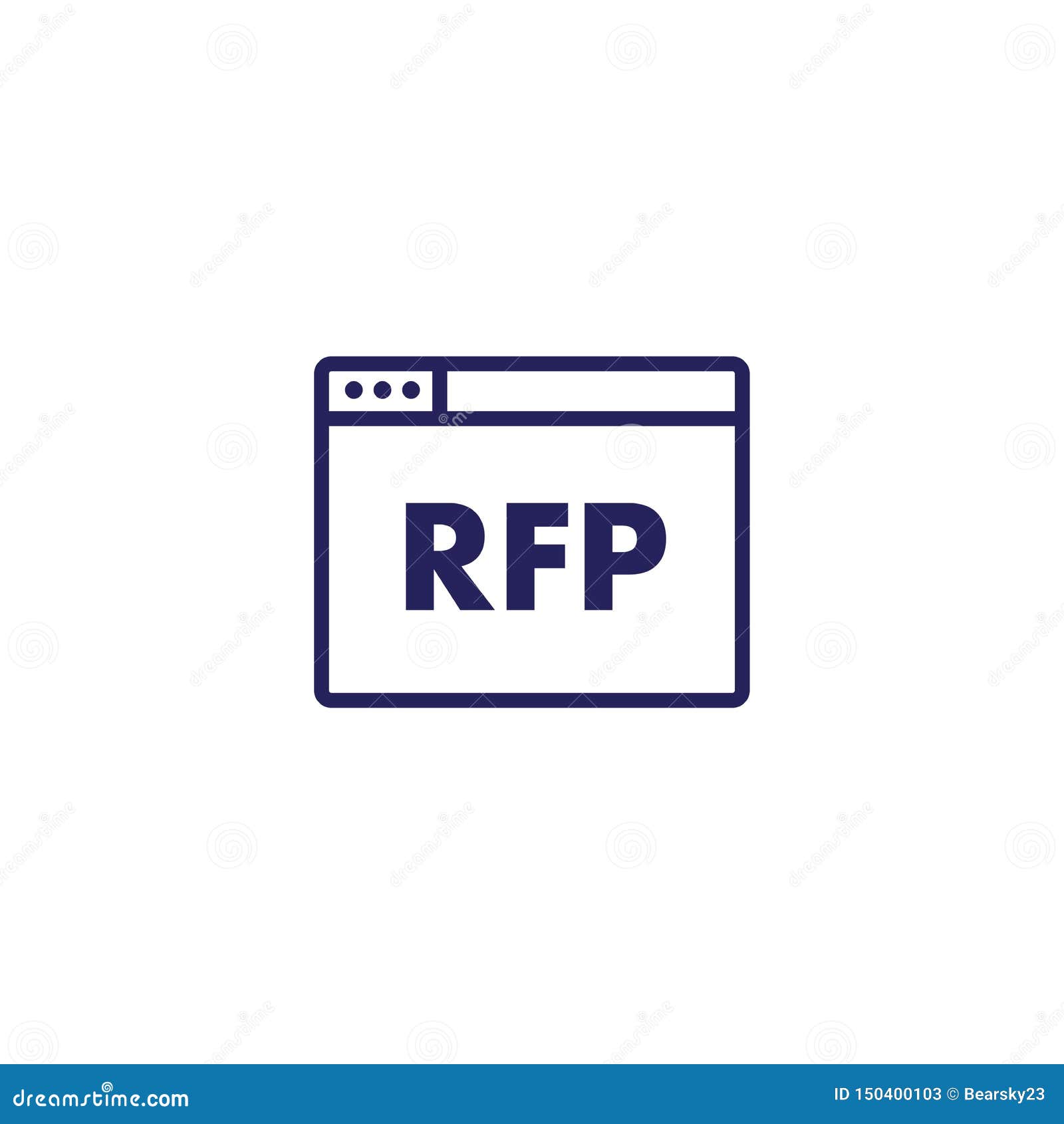 RFP Icon - Request For Proposal Concept Or Idea Cartoon Vector ...