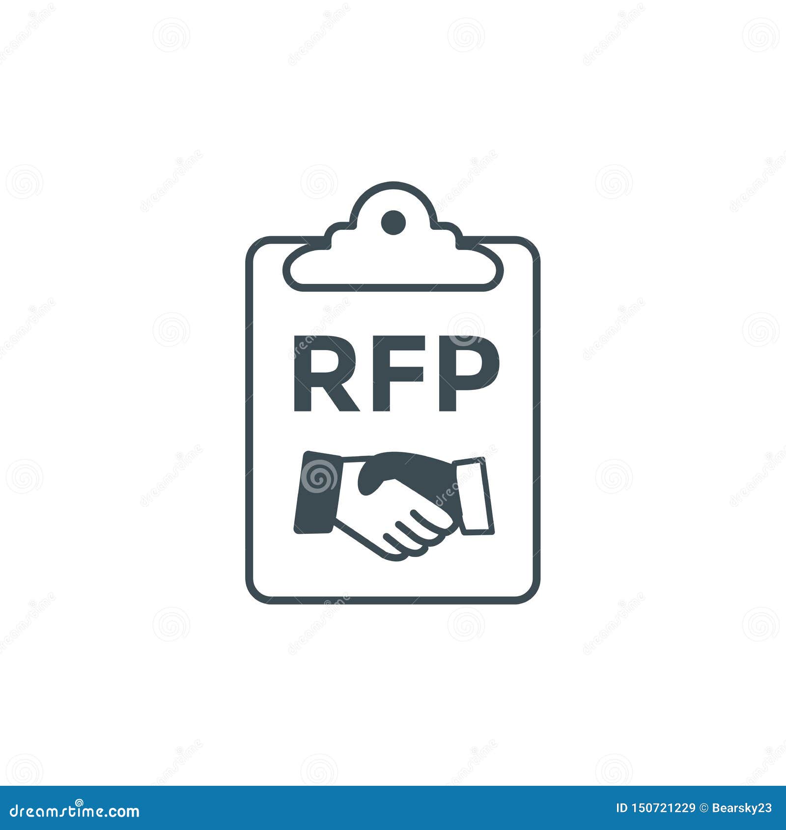 RFP Icon - Request for Proposal Concept or Idea Stock Vector ...