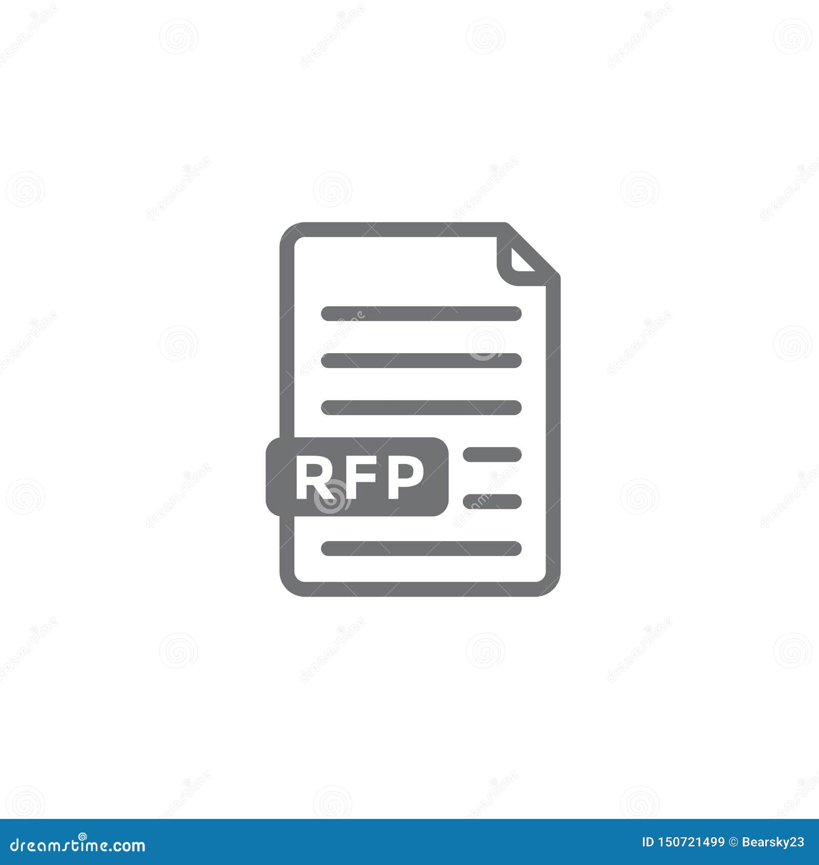 RFP Icon - Request for Proposal Concept or Idea Stock Vector ...