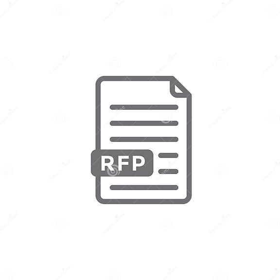 RFP Icon - Request for Proposal Concept or Idea Stock Vector ...