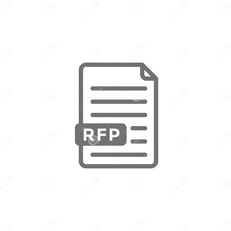 RFP Icon - Request for Proposal Concept or Idea Stock Vector ...