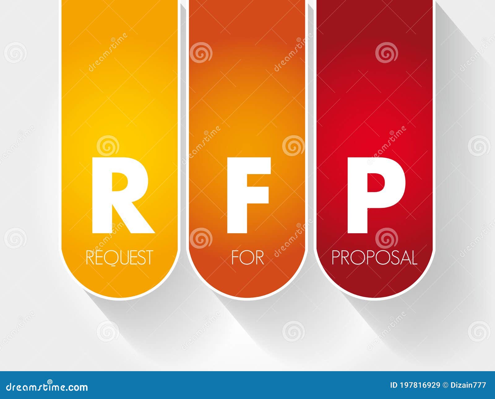 RFP - Request for Proposal Acronym Stock Illustration - Illustration of ...