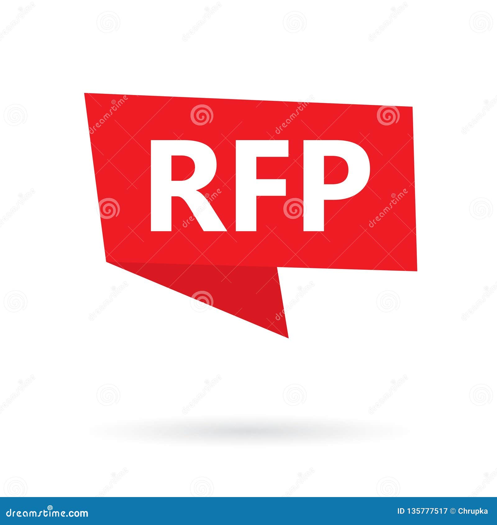 RFP Request for Proposal Acronym on a Sticker Stock Vector ...