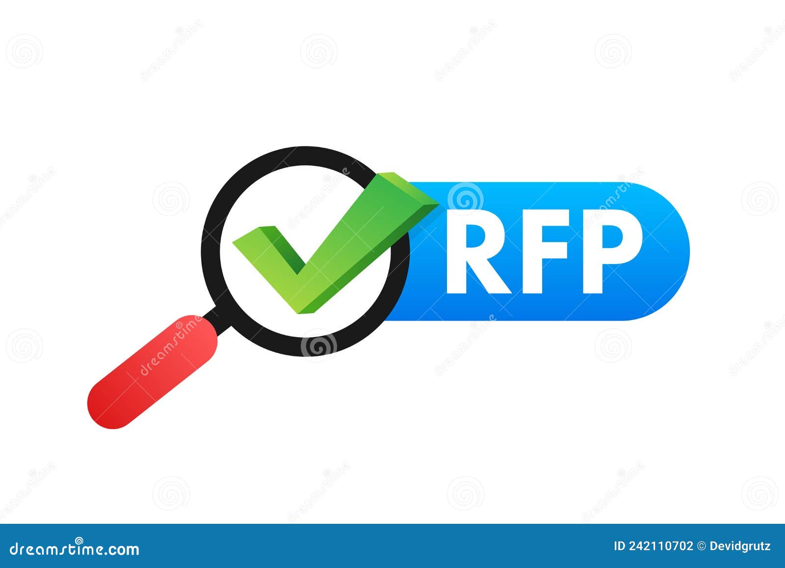 RFP Request for Proposal Icon. Vector Stock Illustration. Stock Vector ...