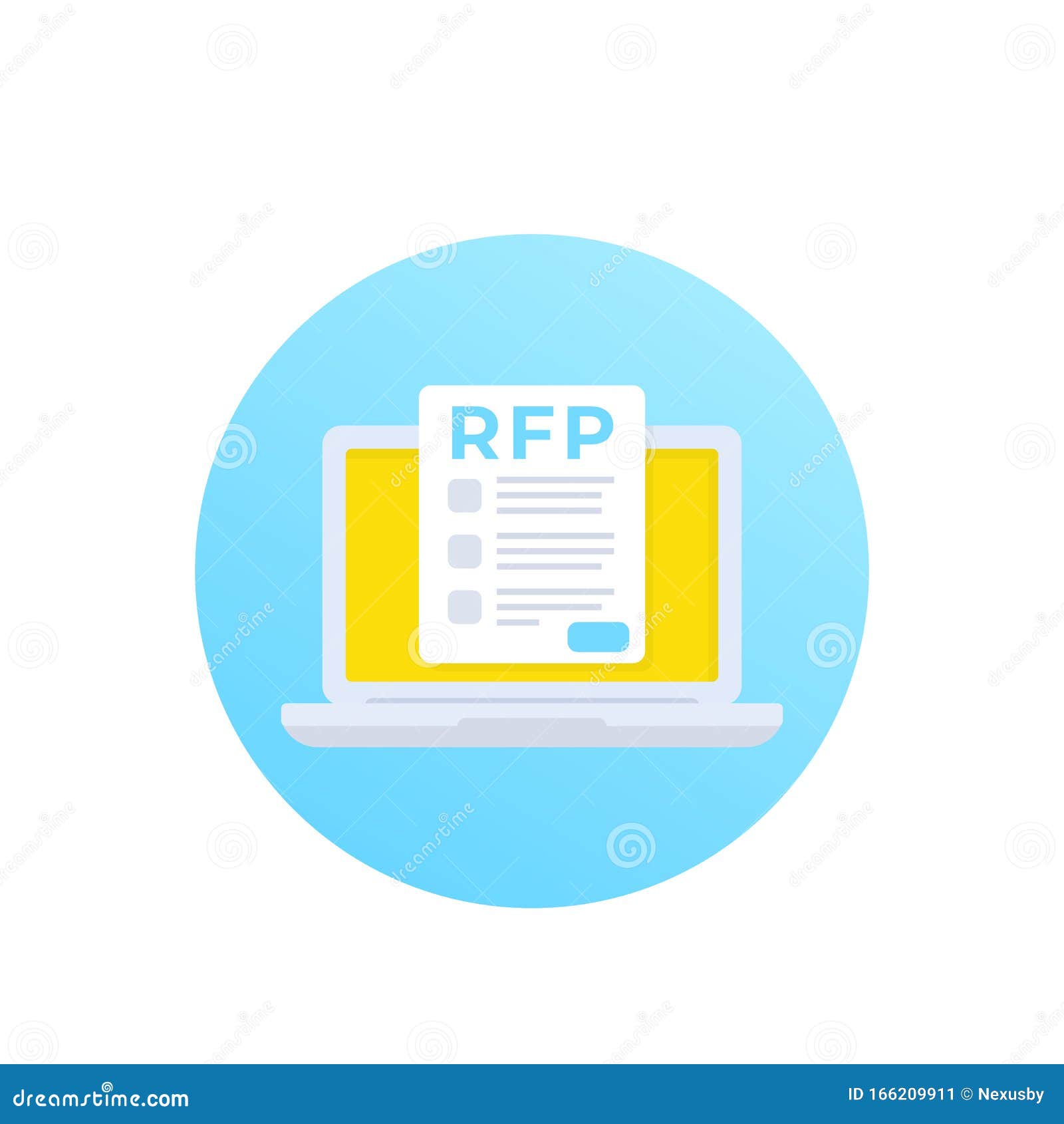 RFP, Request for Proposal, Vector Stock Vector - Illustration of term ...