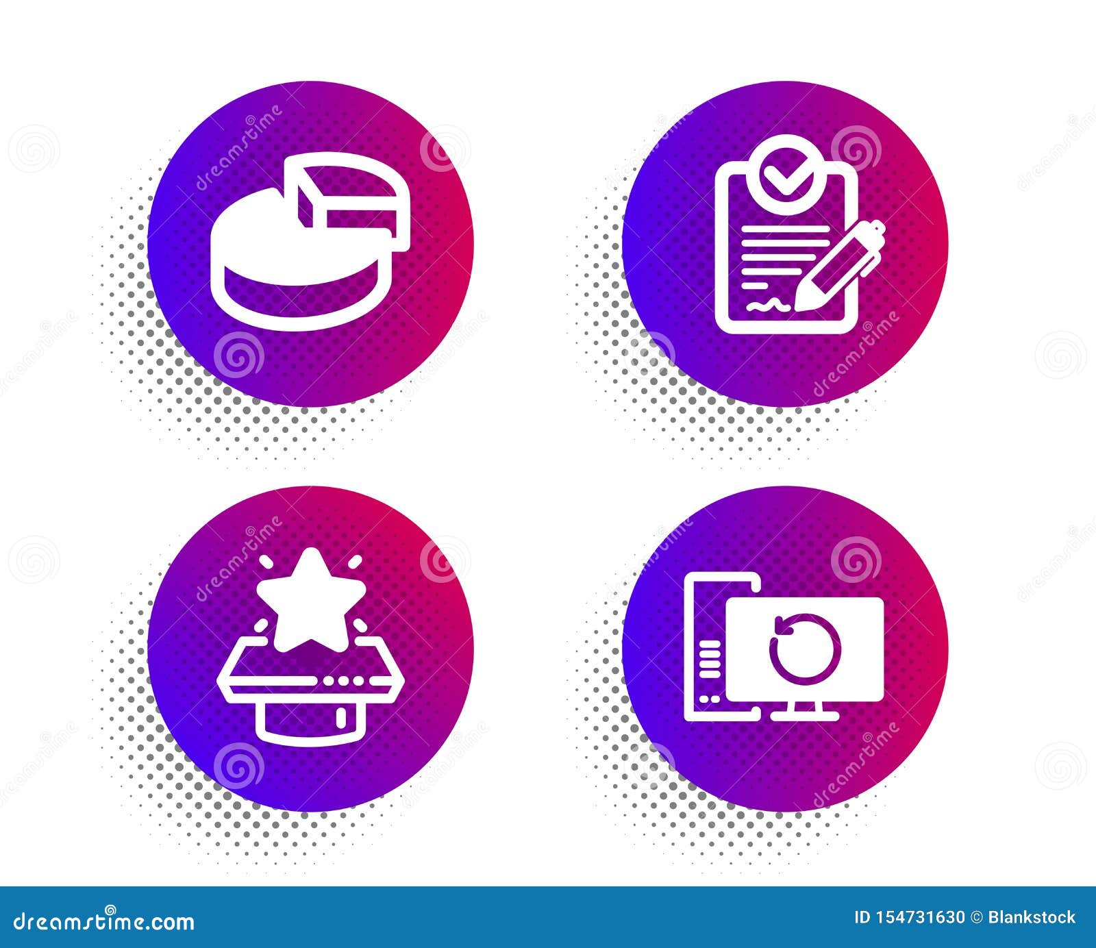 Rfp, Winner Podium and Pie Chart Icons Set. Recovery Computer Sign ...