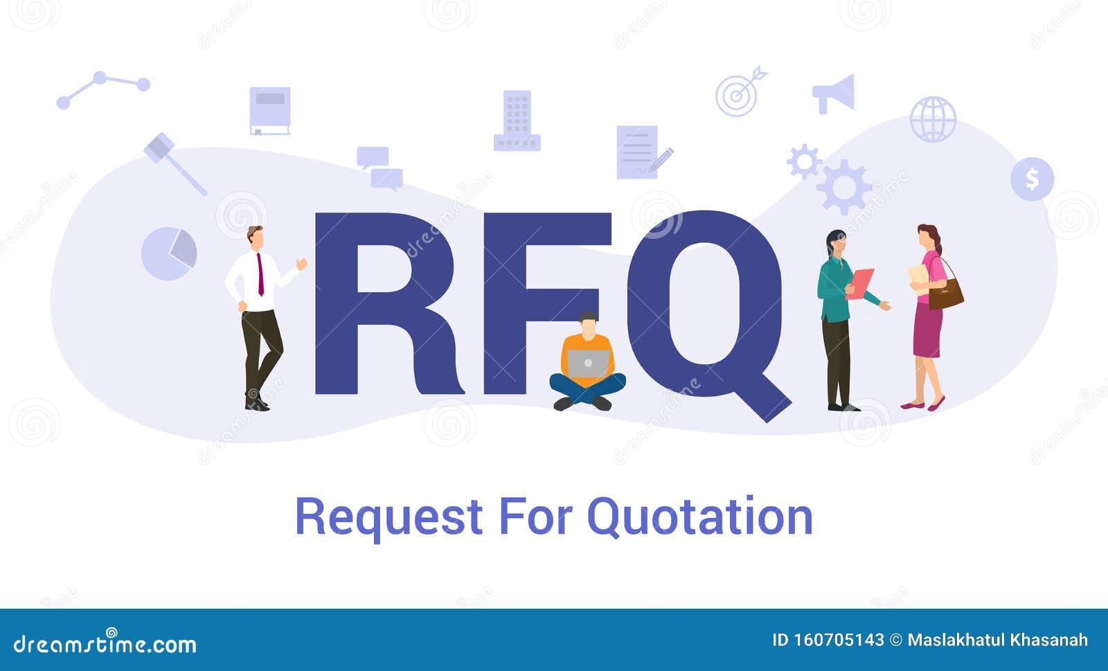 Rfq Request for Proposal Concept with Big Word or Text and Team People ...