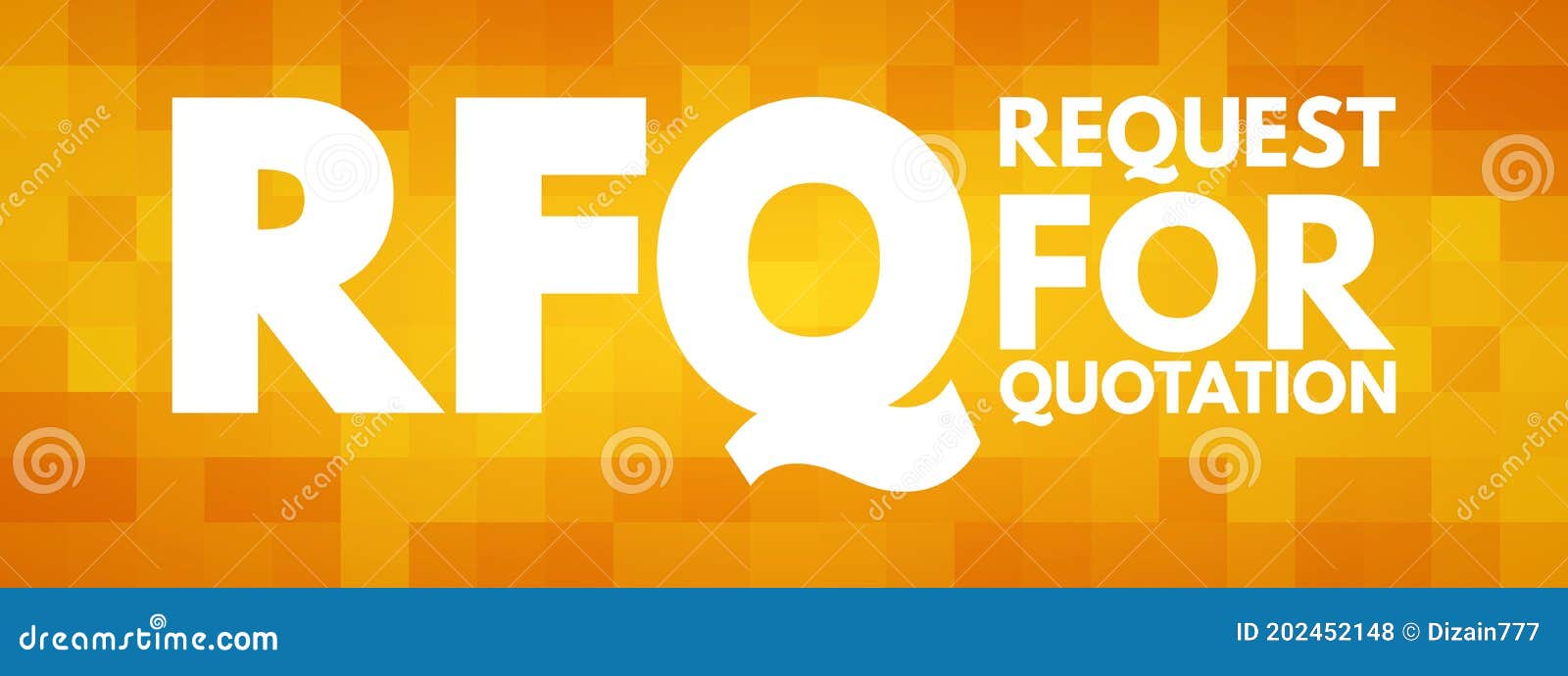RFQ - Request for Quotation Acronym Concept Stock Illustration ...