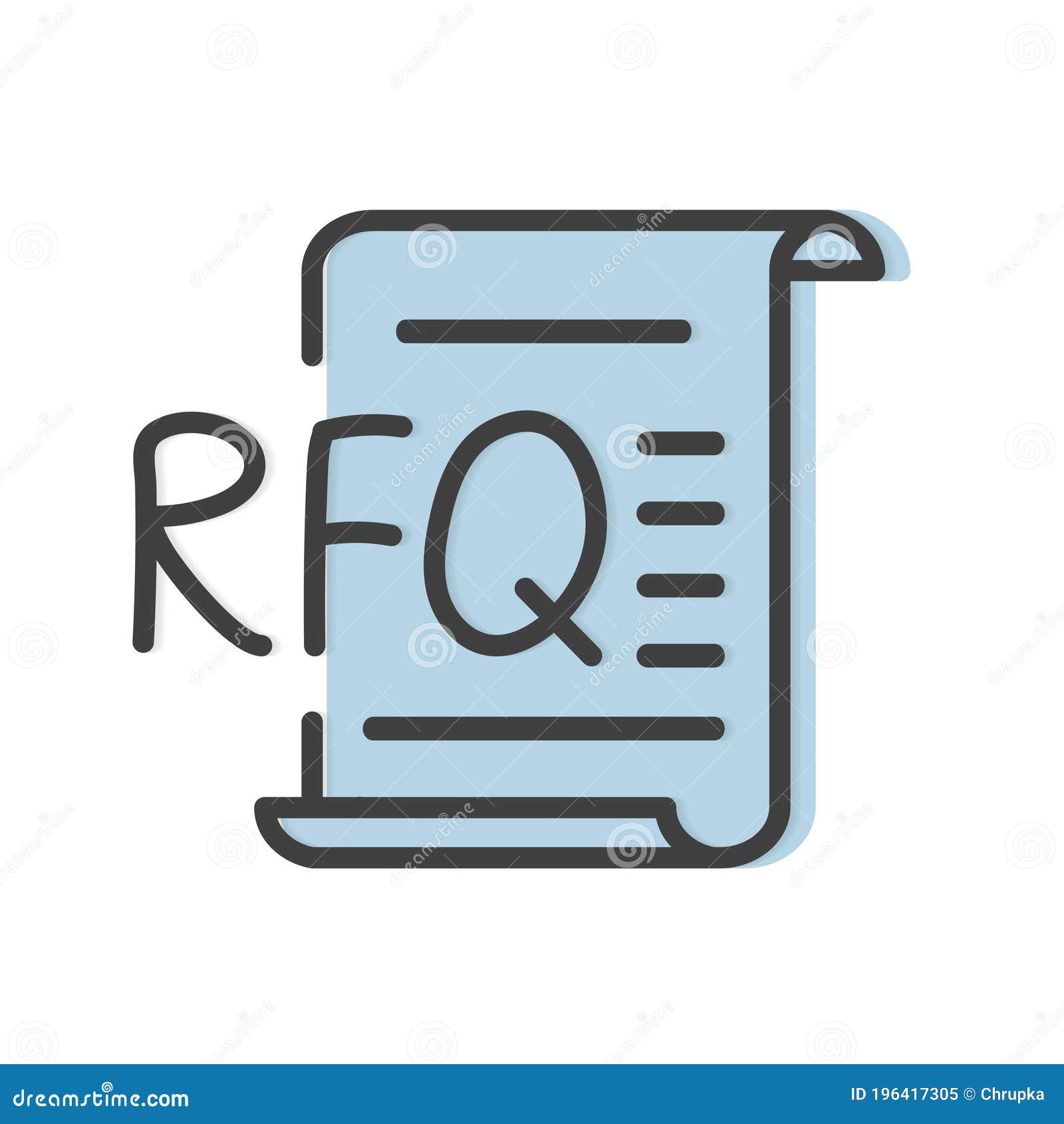RFQ Request for Quotation Acronym Concept Stock Vector - Illustration ...