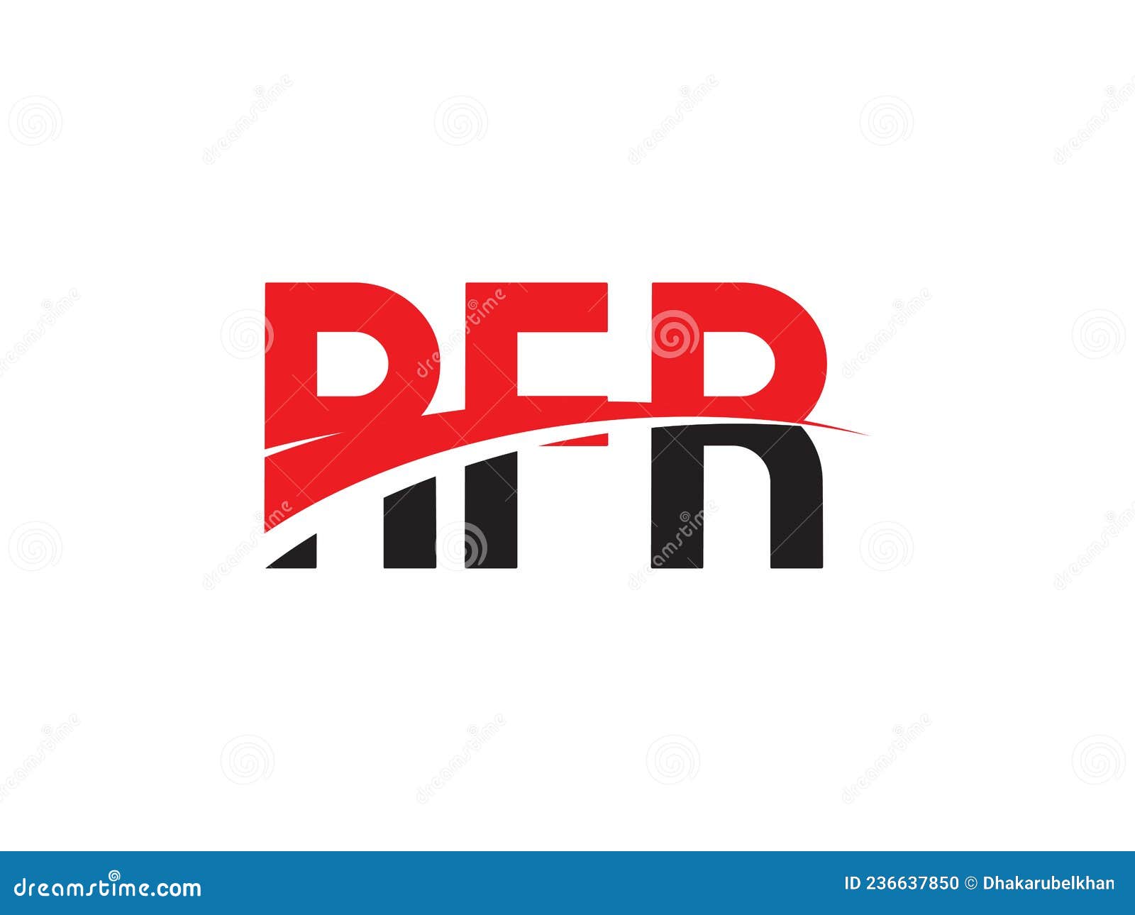 RFR Letter Initial Logo Design Vector Illustration Stock Vector ...
