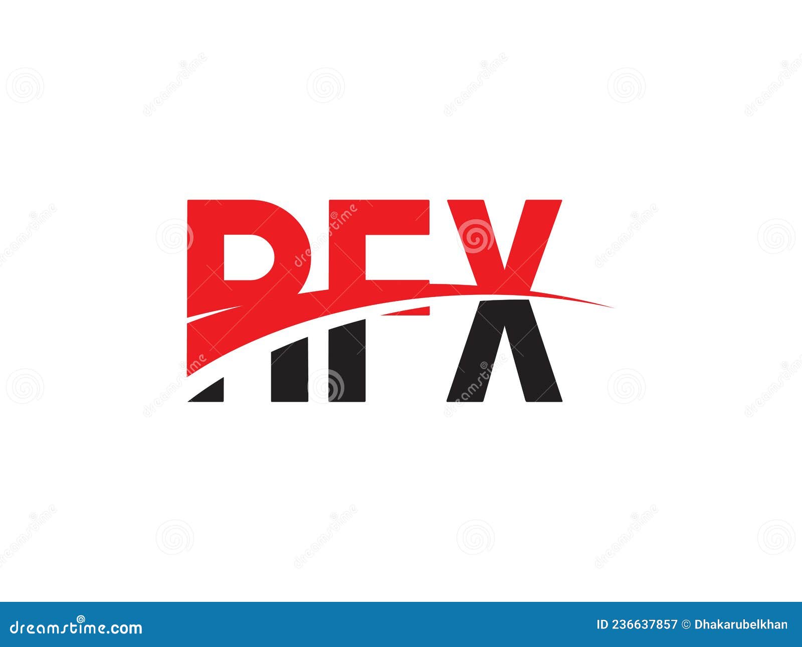 RFX Letter Initial Logo Design Vector Illustration Stock Vector ...
