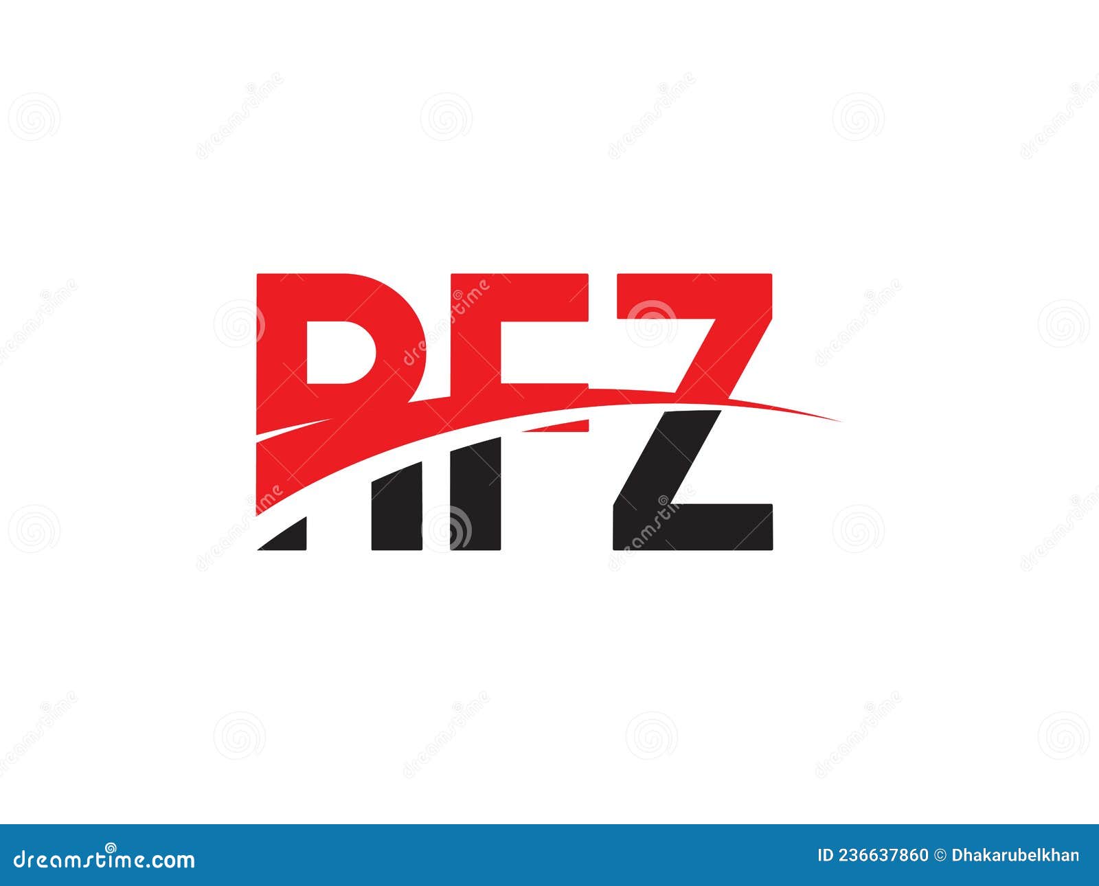 RFZ Letter Initial Logo Design Vector Illustration Stock Vector ...