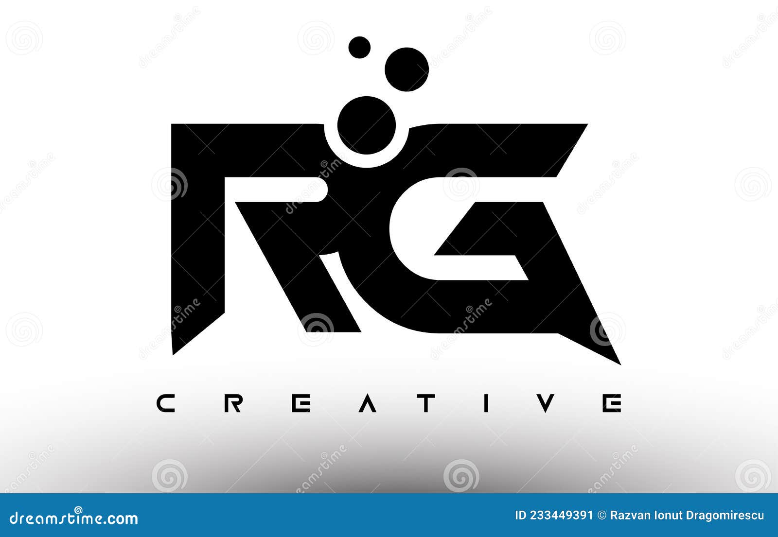 RG Elegant Letter Logo Design. RG Letter Icon with Creative Look Vector ...