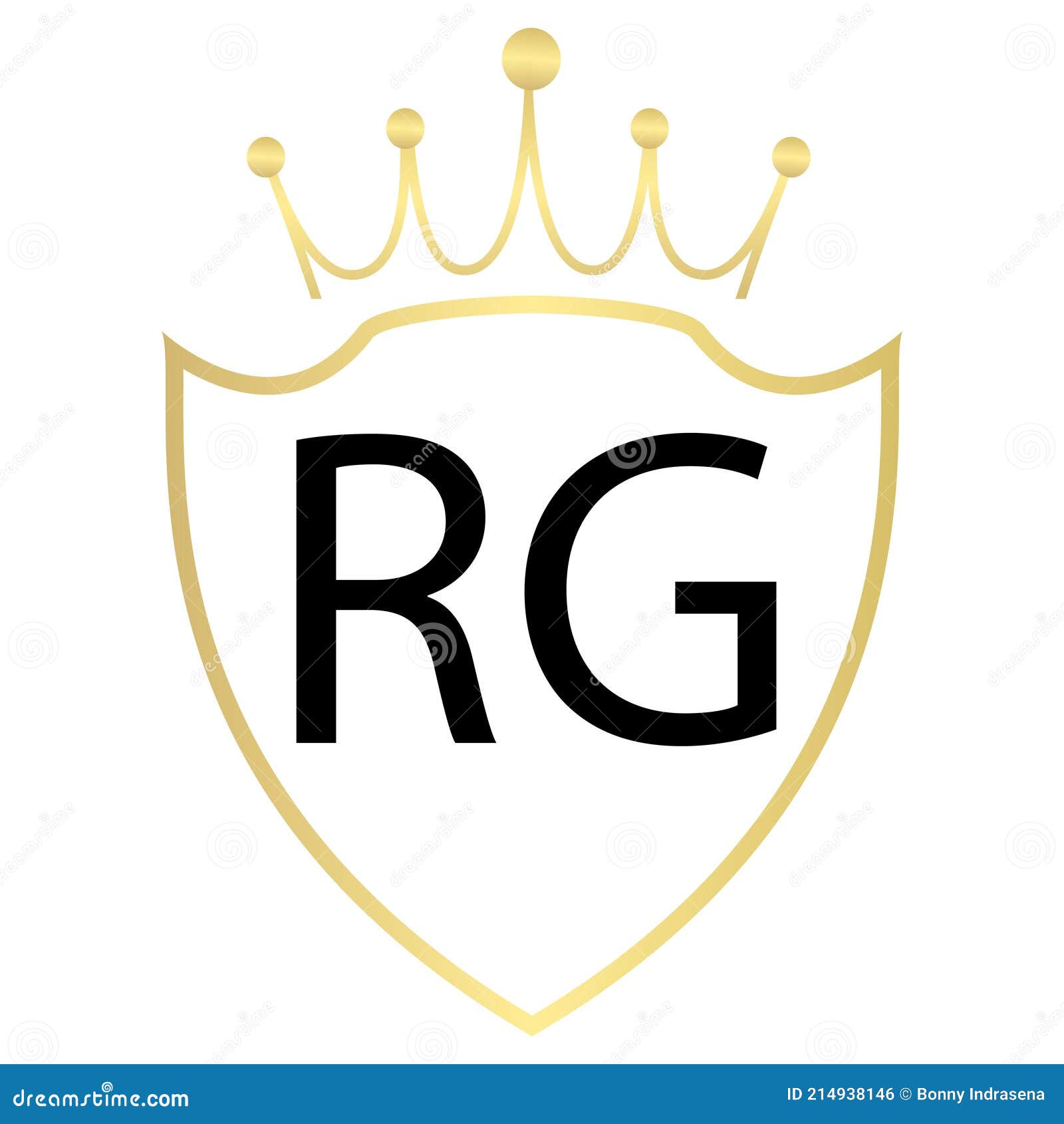RG Letter Logo Design with Simple Style Stock Vector - Illustration of ...
