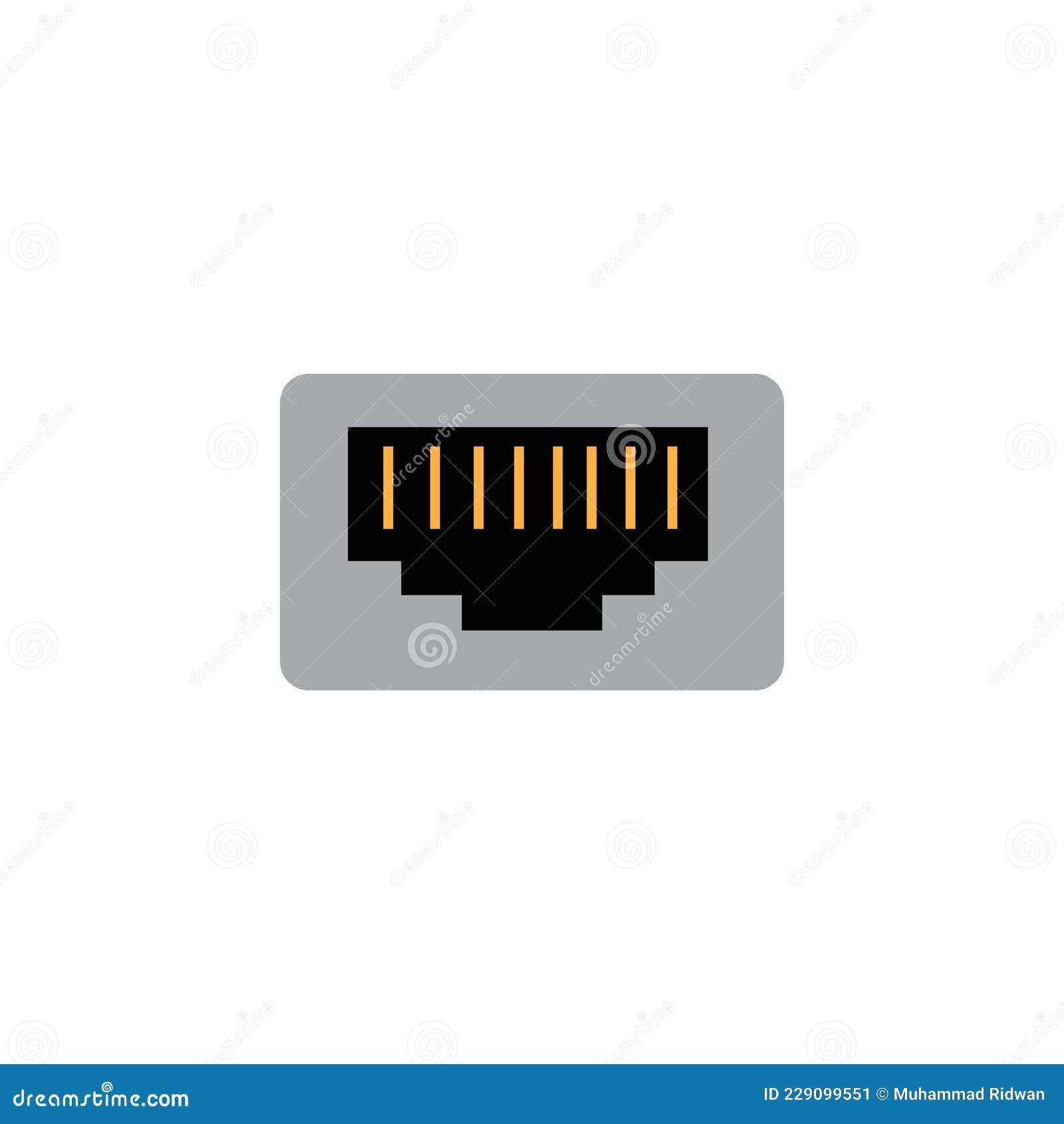 RG45 Vector Design Illustration Stock Vector - Illustration of ethernet ...