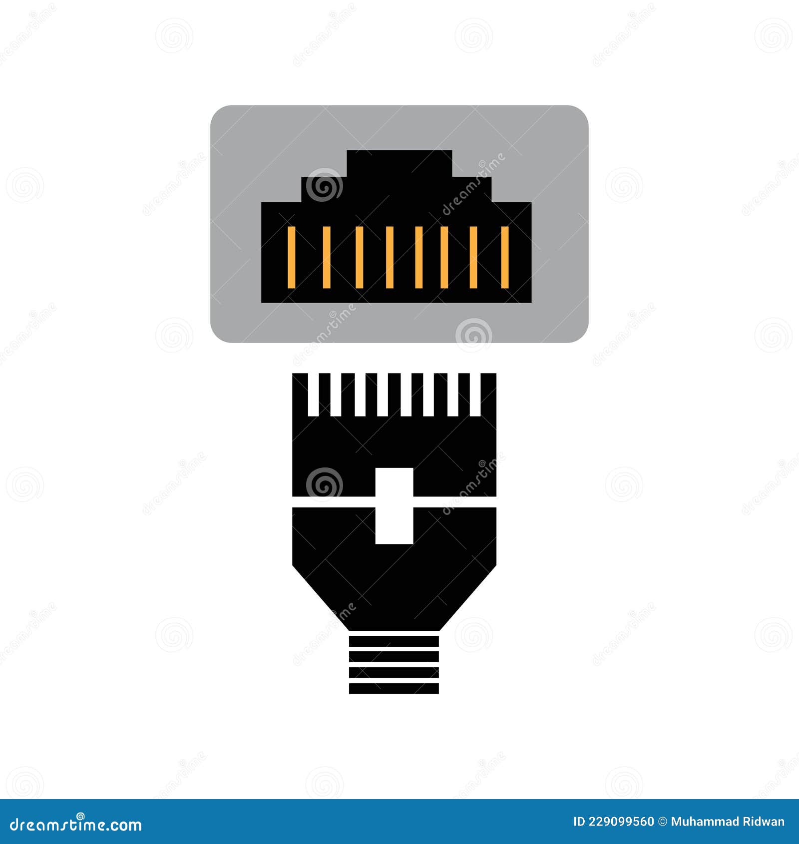 RG45 Vector Design Illustration Stock Vector - Illustration of ...