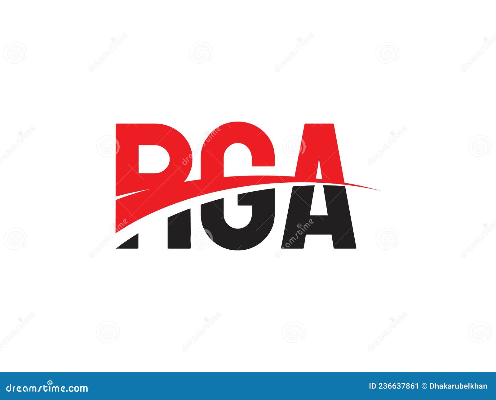 RGA Letter Initial Logo Design Vector Illustration Stock Vector ...