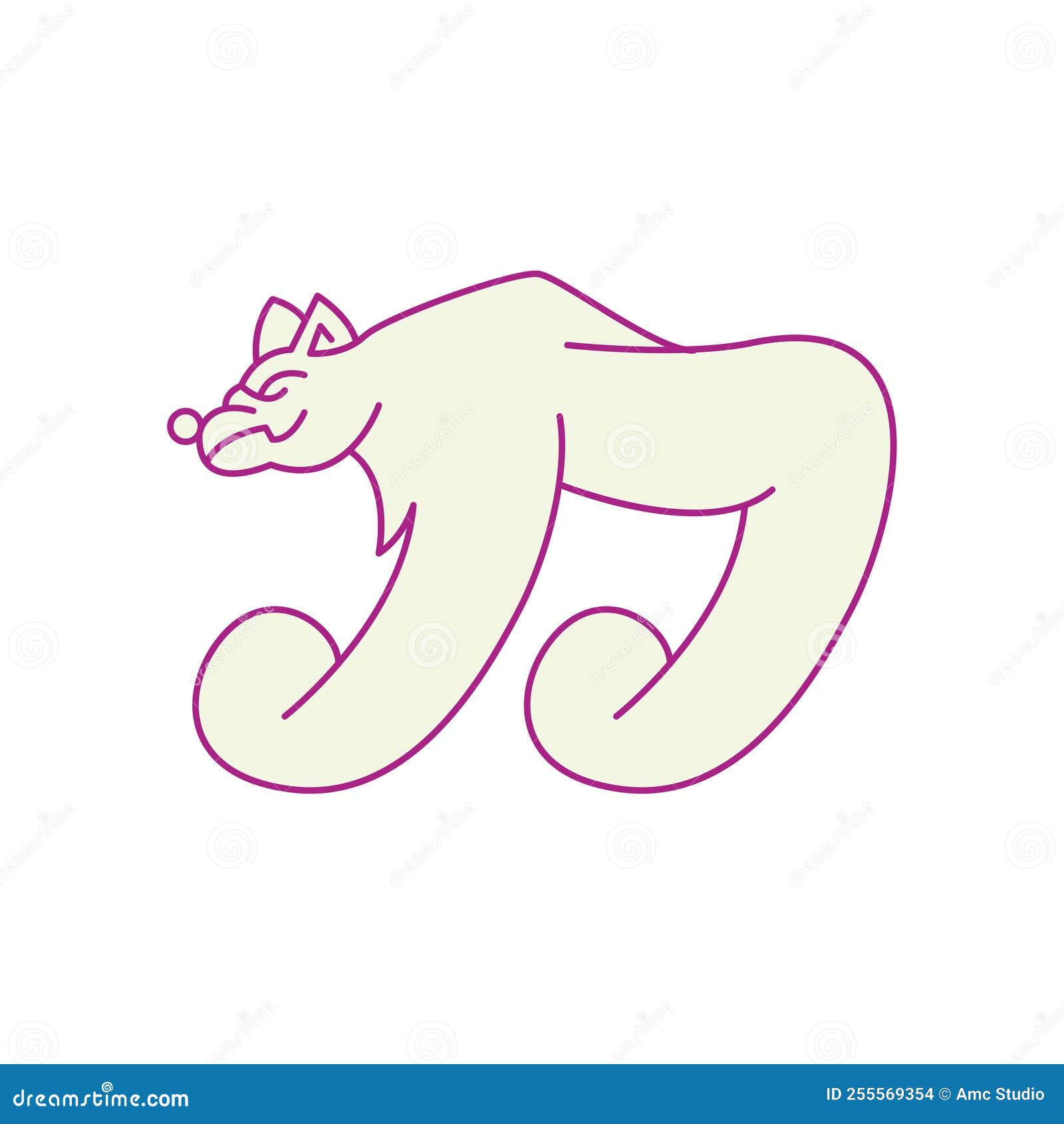 Bear with Musical Notes Logo Best Design Template, Simple Modern. Stock ...