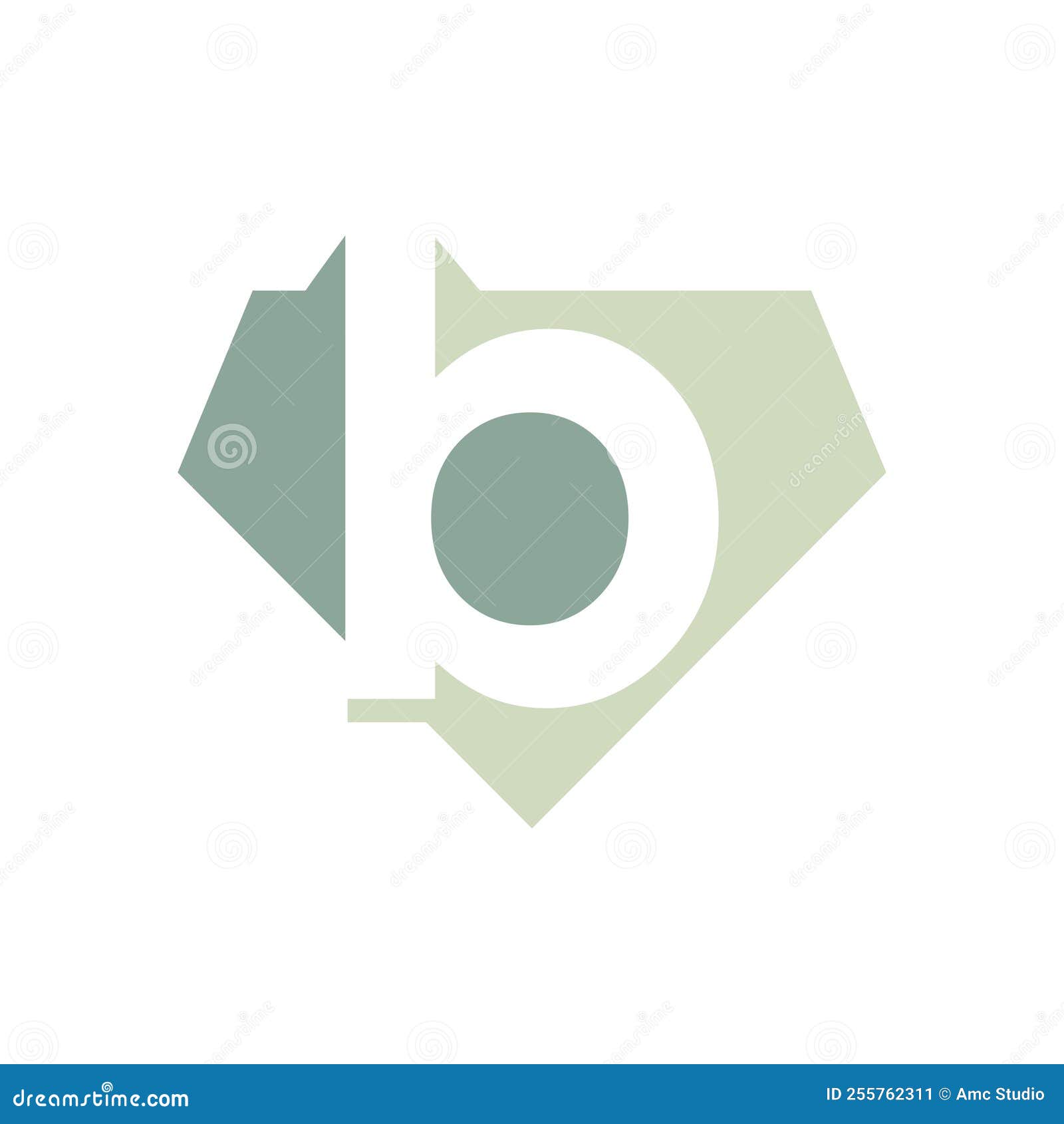 Letter B Diamond Logo Design Simple Modern, Best Vector Template. Stock ...