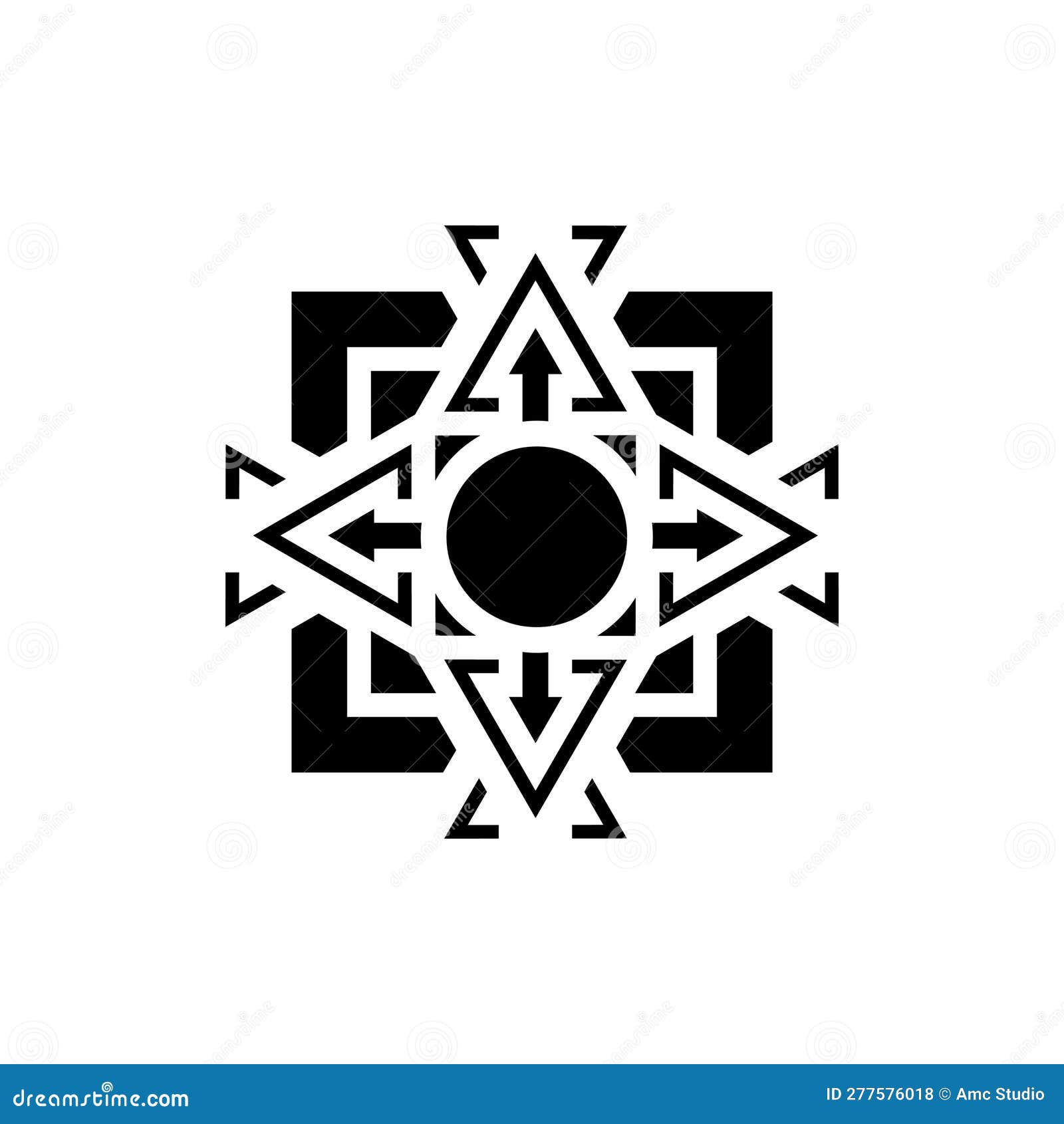 Square Box Ornament Logo Modern Sign Template. Stylish Tattoo Stock ...