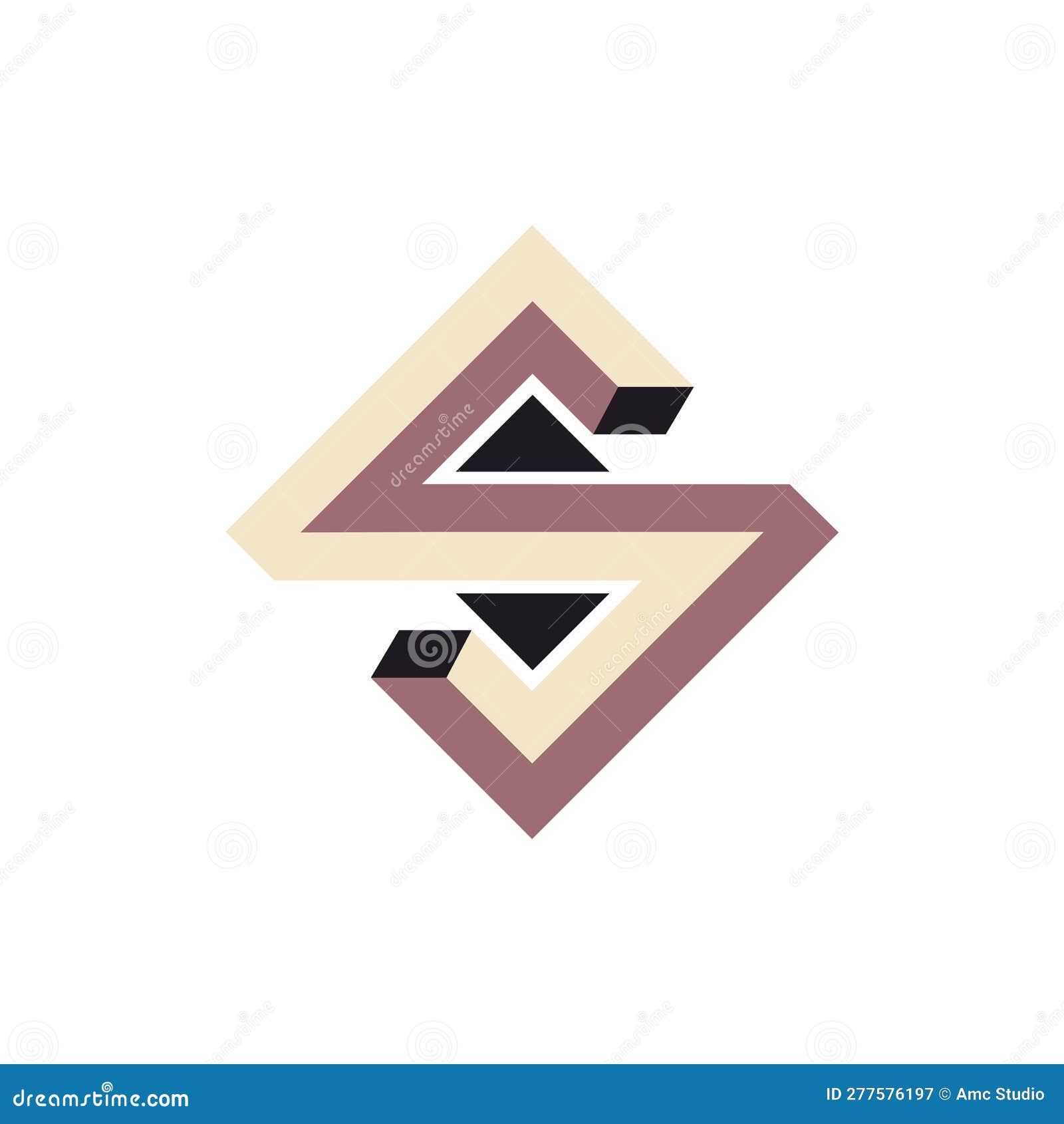 Initial Letter S Square Style, Logo Design Modern Template. Stock ...