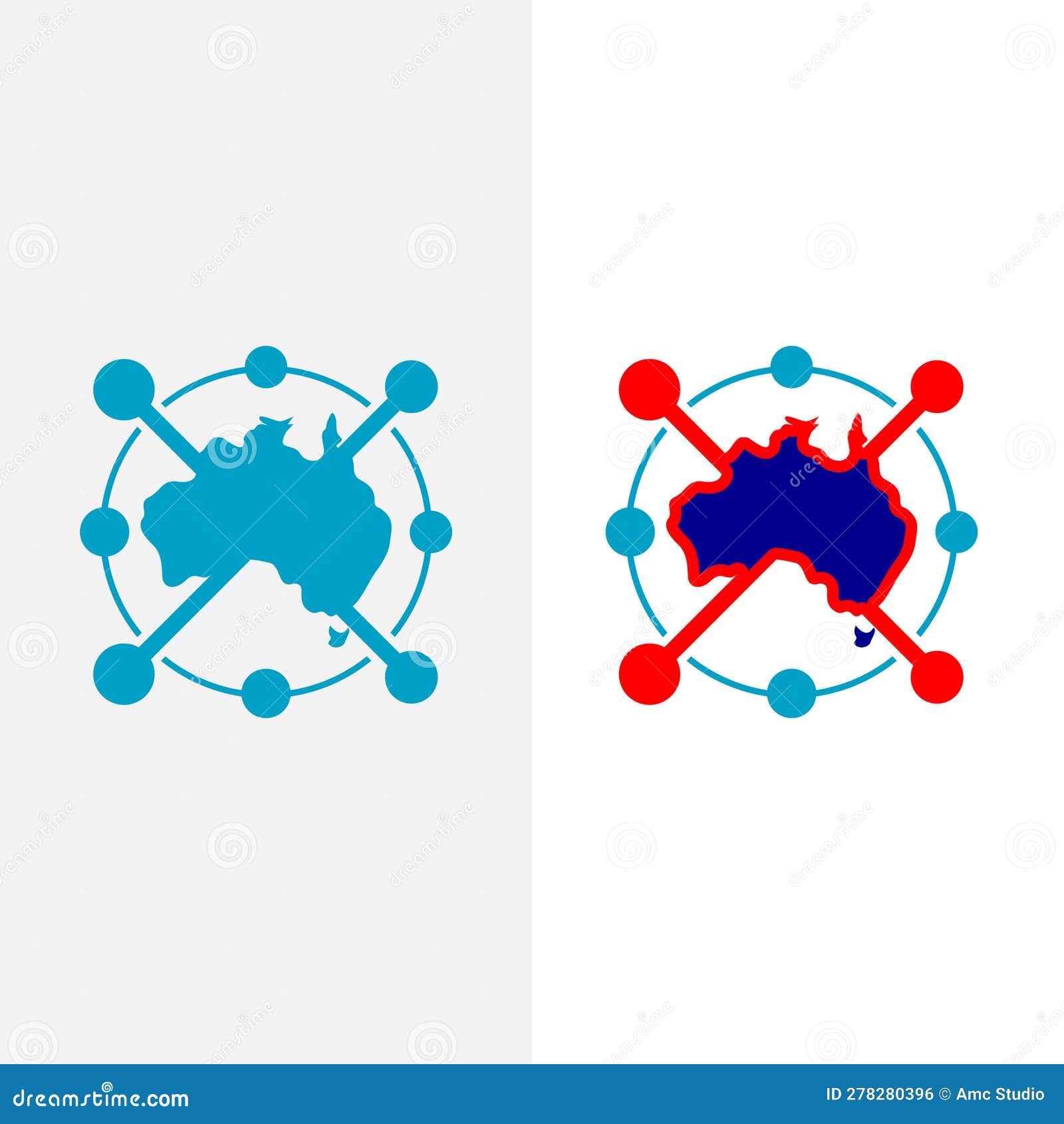 Australia Circuits Map Logo Design Template Sign. Solid Color Style ...