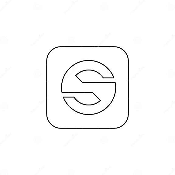 Letter S Favicon Icon Vector Design Template Best. Icon with Monoline ...