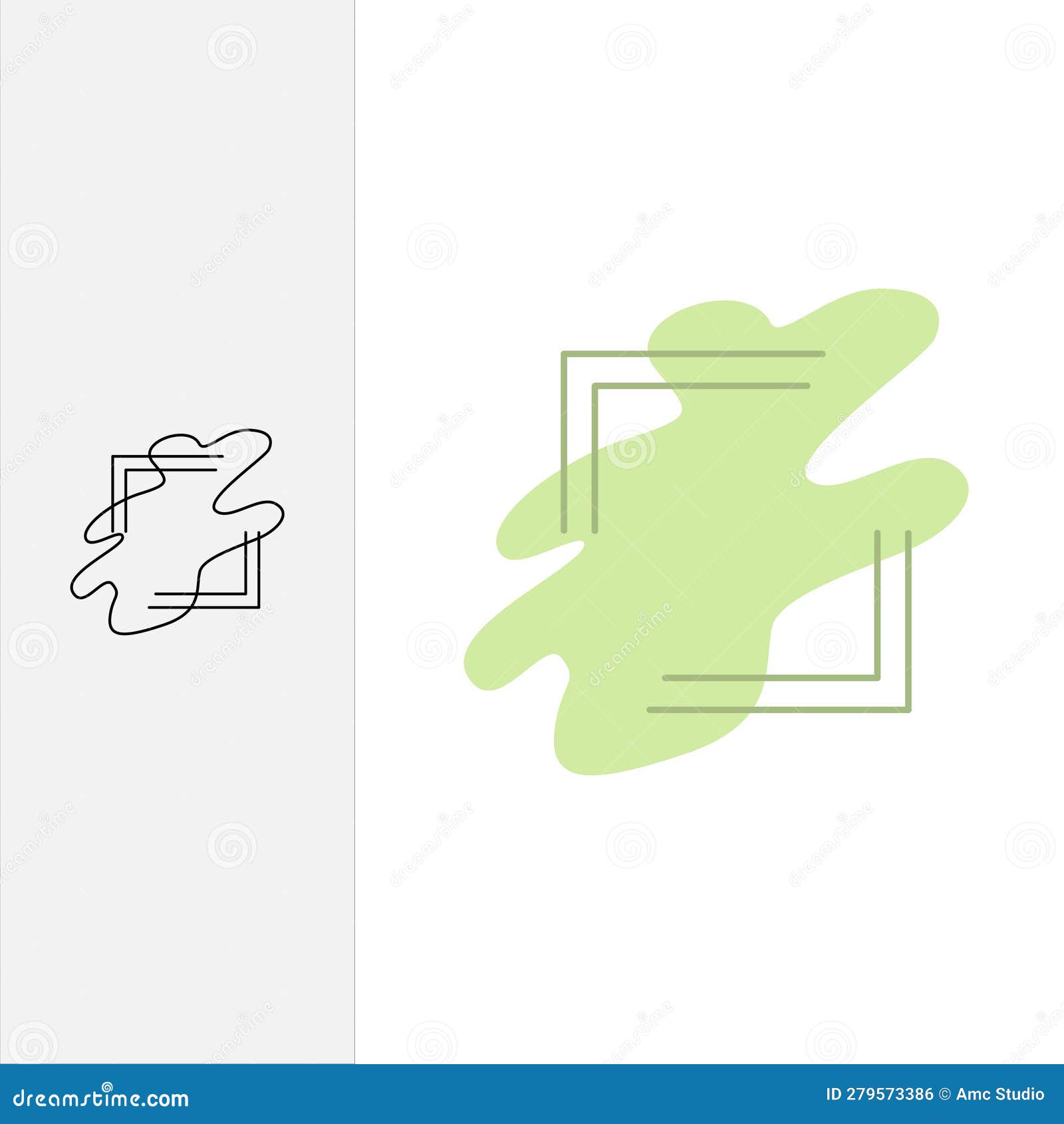 Fantastic Blob Frame Design Template, Solid Style and Monoline Style ...