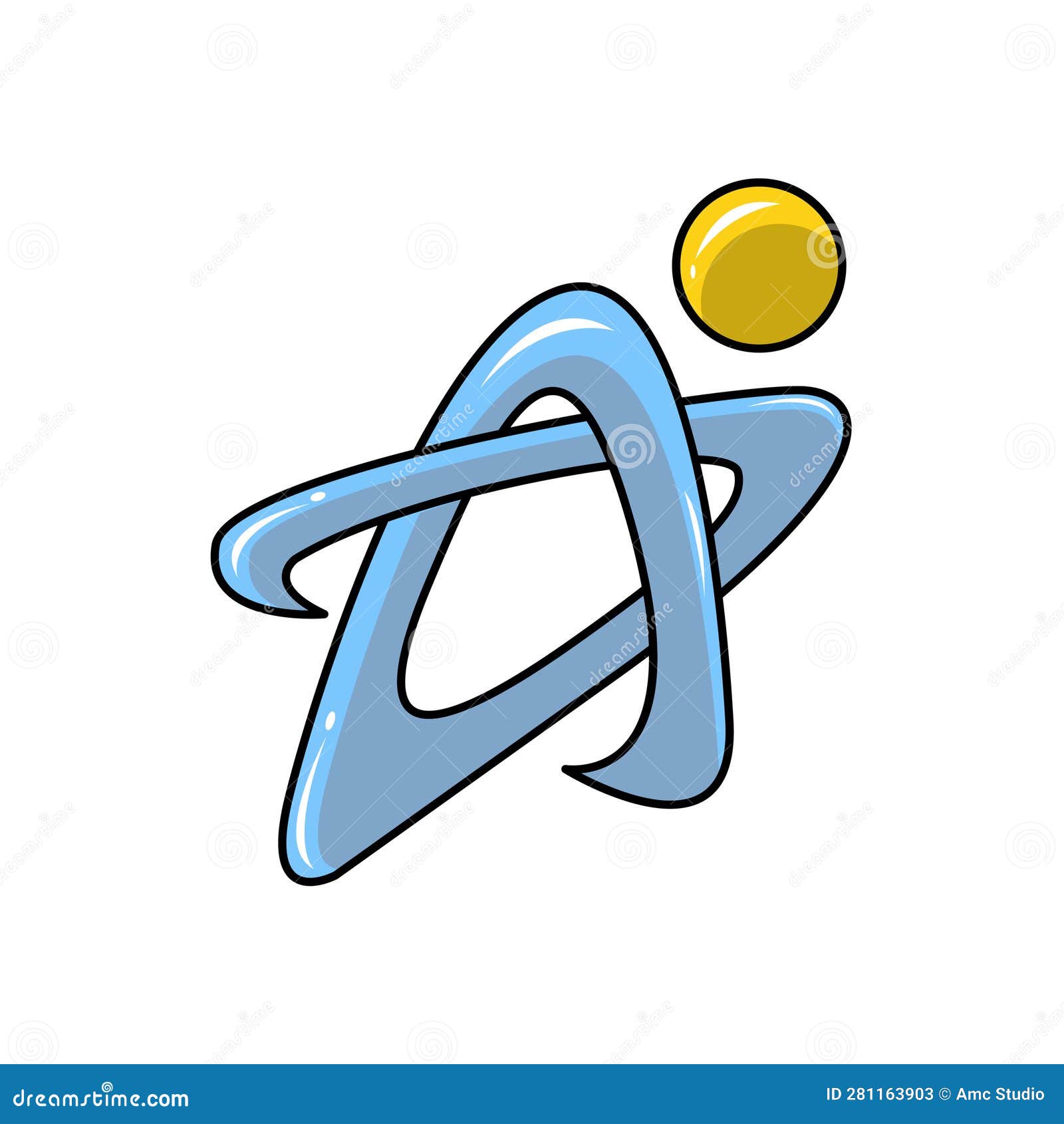 Nimble Abstract Man Forming Stars, Logo Modern Sign Template. Solid ...