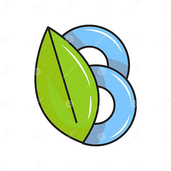 Letter B Forms a Unique Green Surfboard Visualization, Logo Design ...