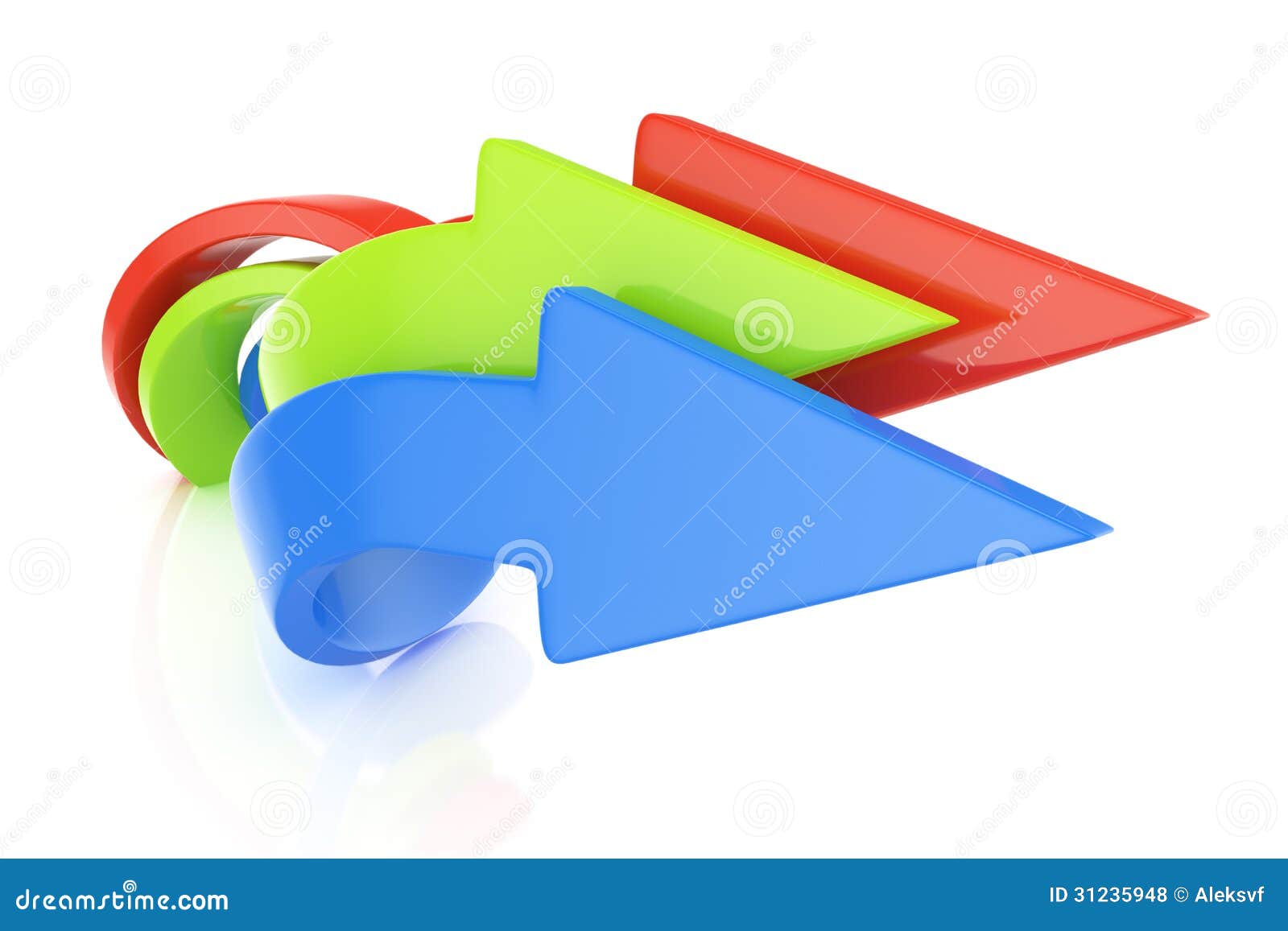 Rgb arrows stock illustration. Illustration of wave, arrow - 31235948